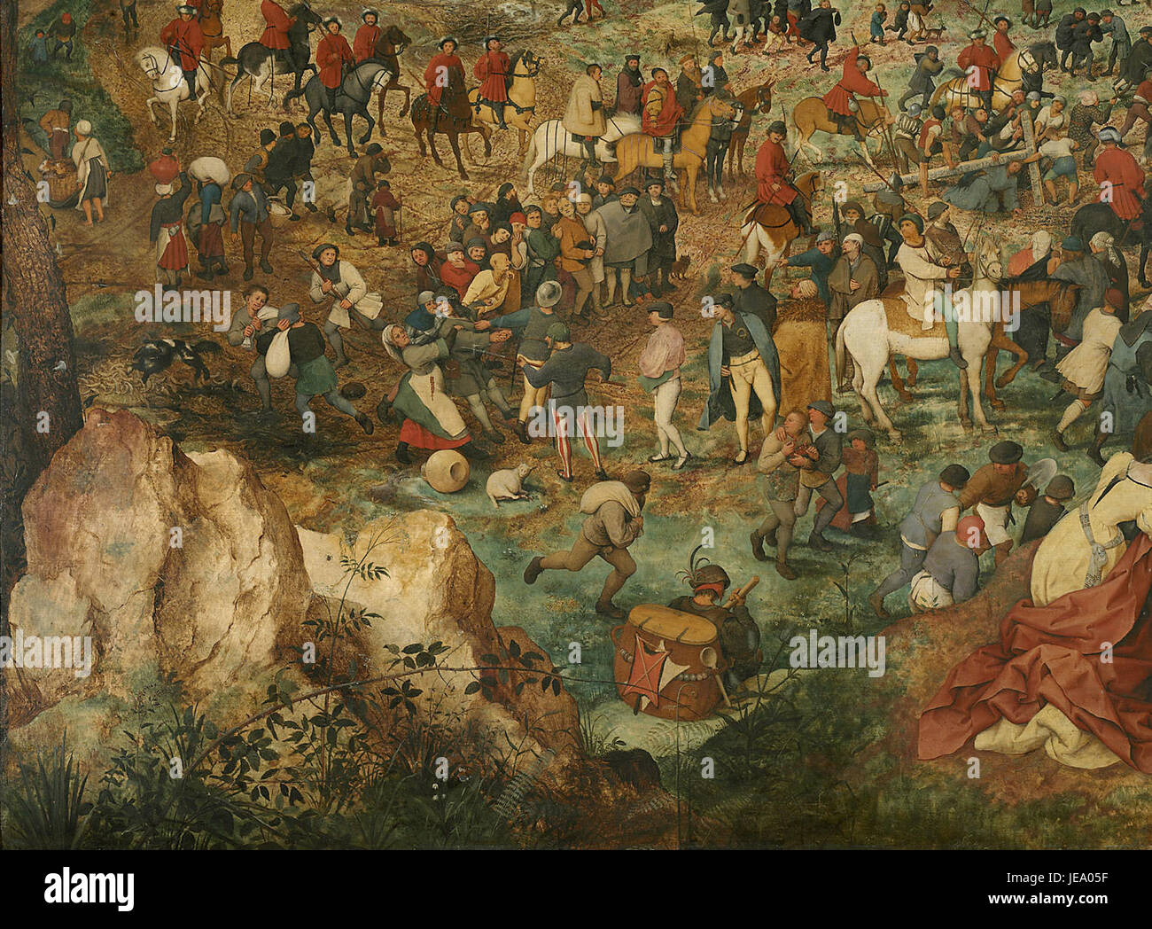 A depiction of the Calvary scene at BRU, capturing the emotional ...