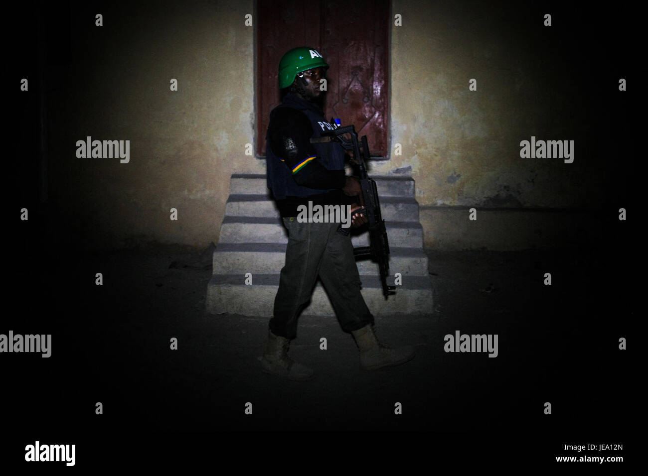 A photo of a night patrol conducted by the FPU (Field Protection Unit ...