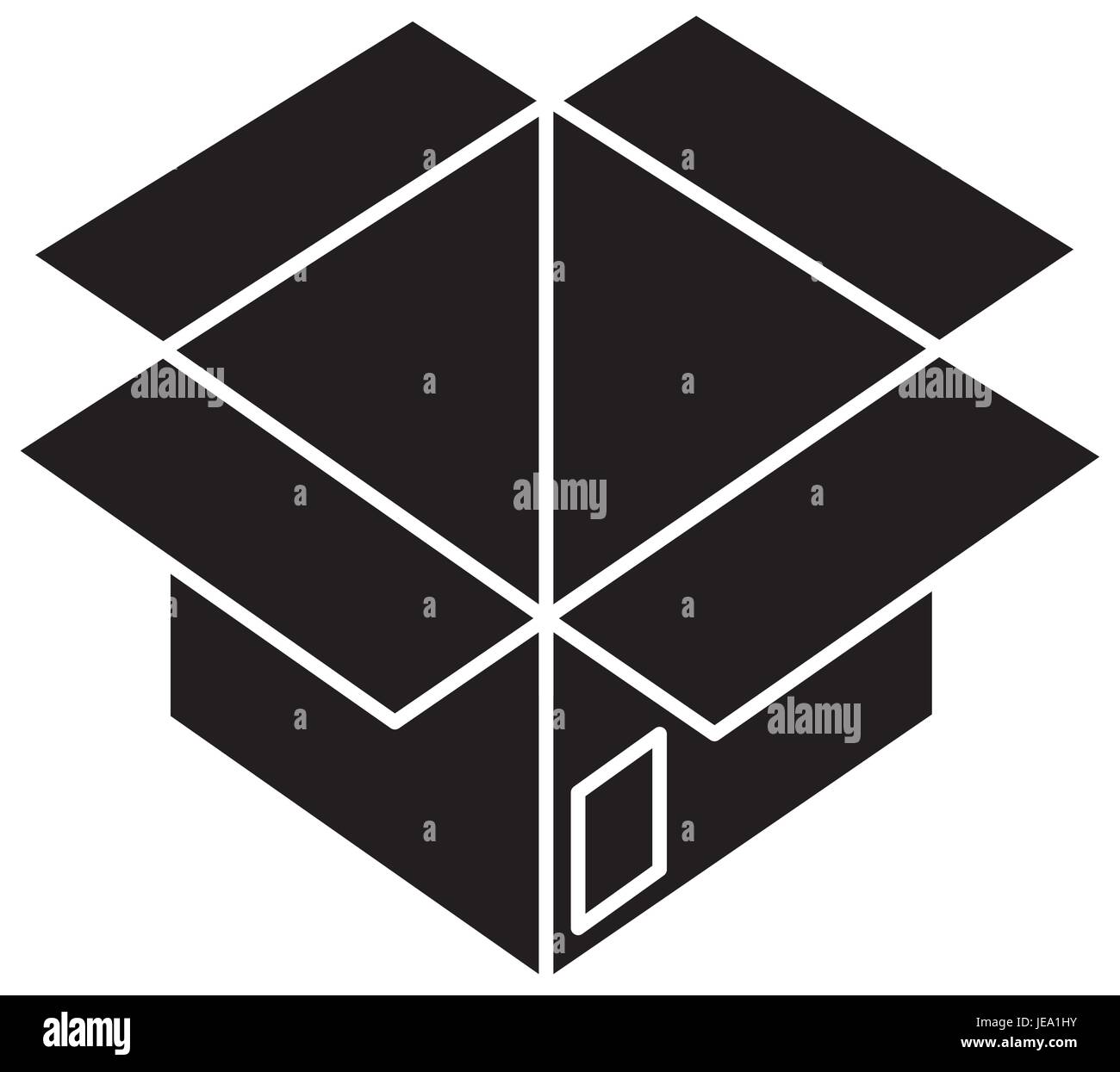 opened carton box icon over white background vector illustration Stock ...