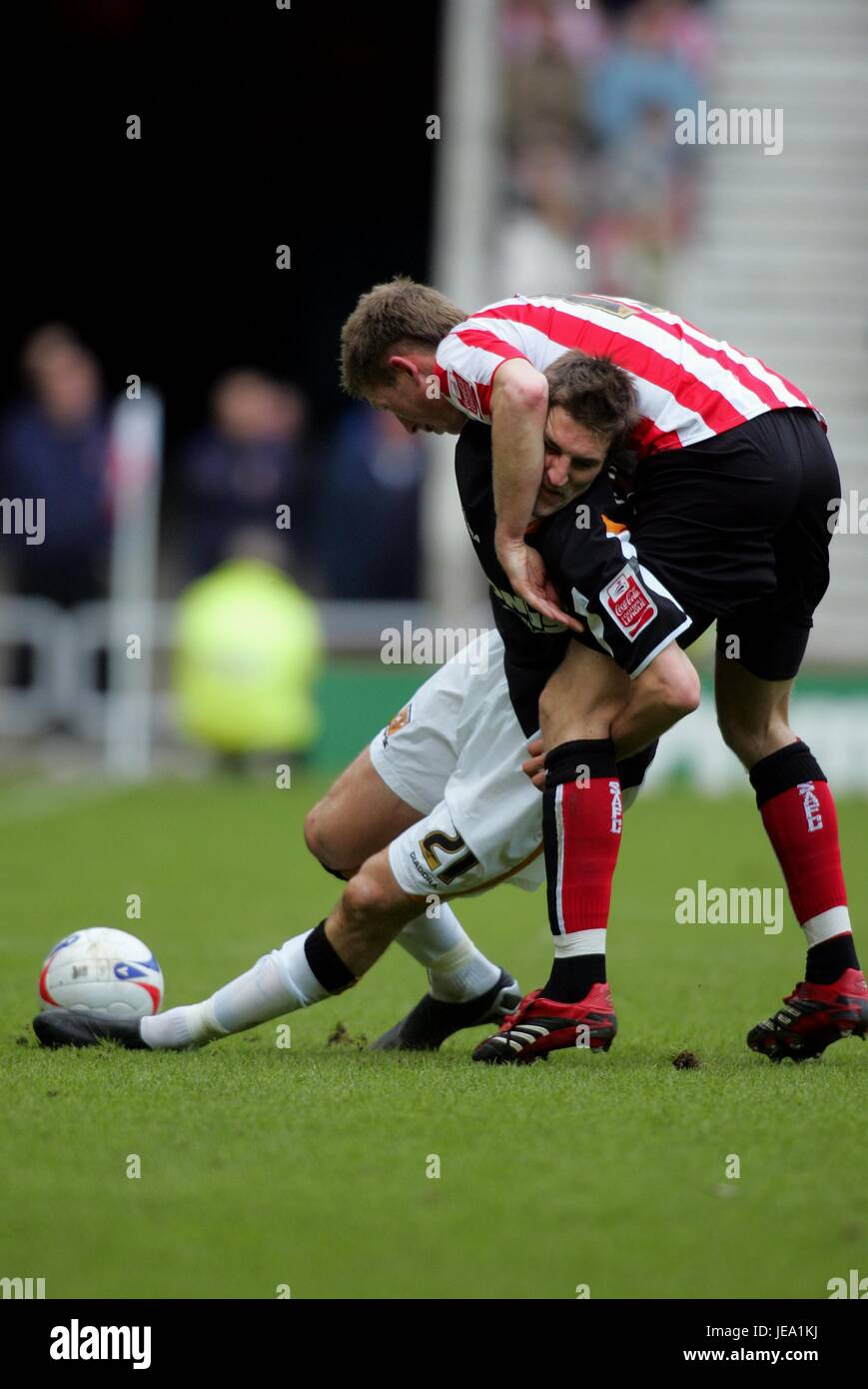 DANNY COLLINS & SAM RICKETTS SUNDERLAND V HULL CITY STADIUM OF LIGHT ...