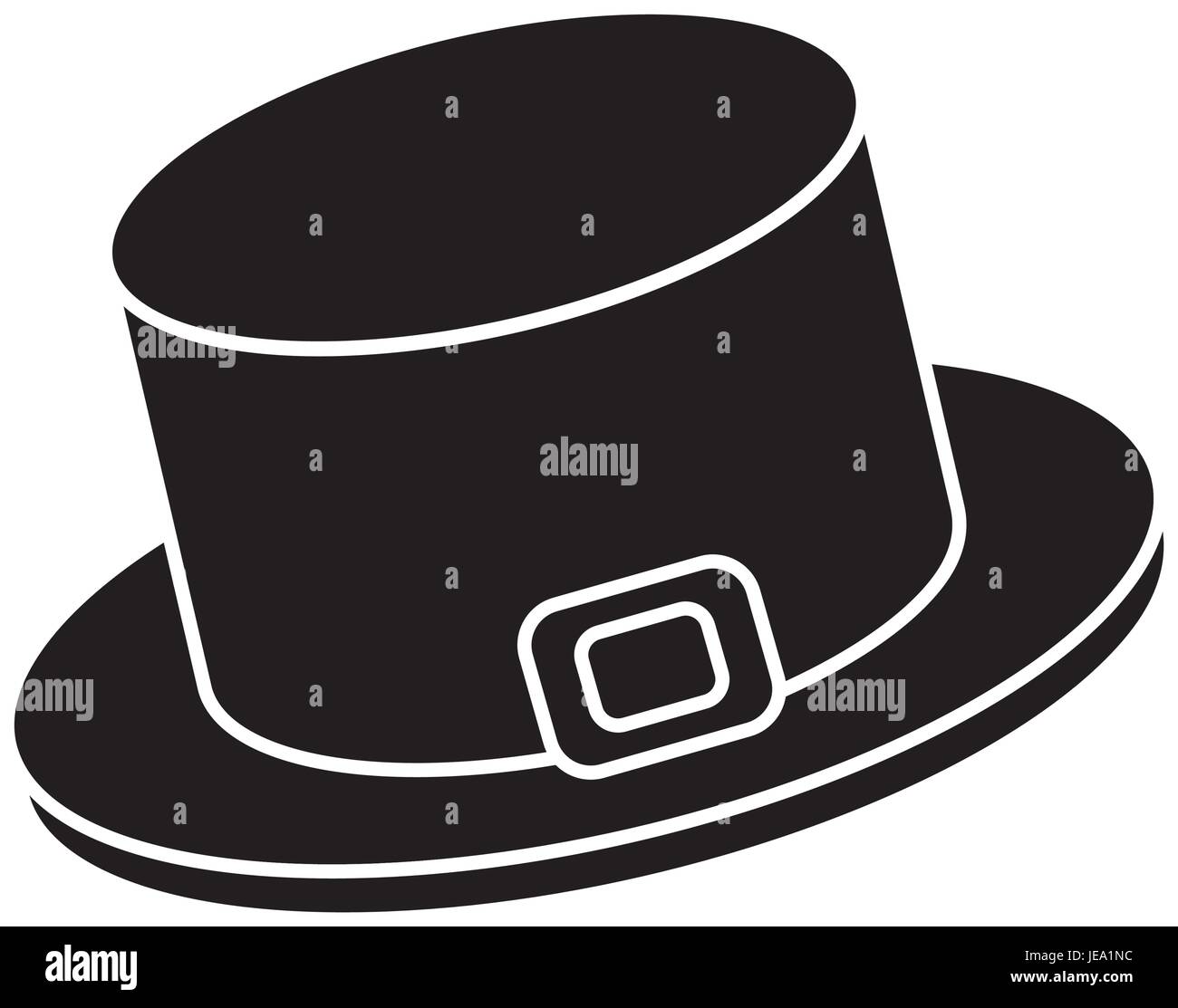 irish top hat icon over white background vector illustration Stock ...