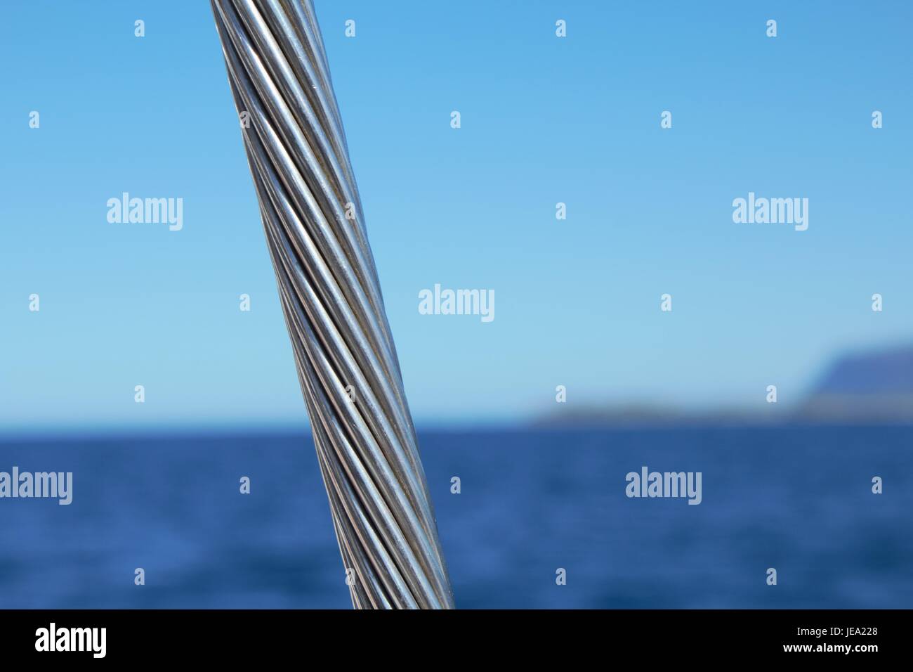 The ropes and chords aboard a whale watching vessel Stock Photo - Alamy