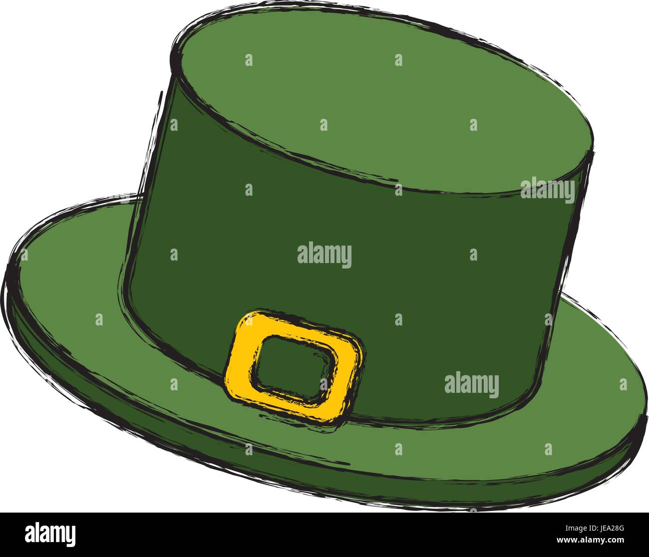 irish top hat icon over white background vector illustration Stock ...