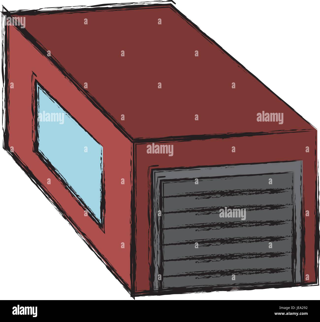 carton box icon over white background vector illustration Stock Vector ...