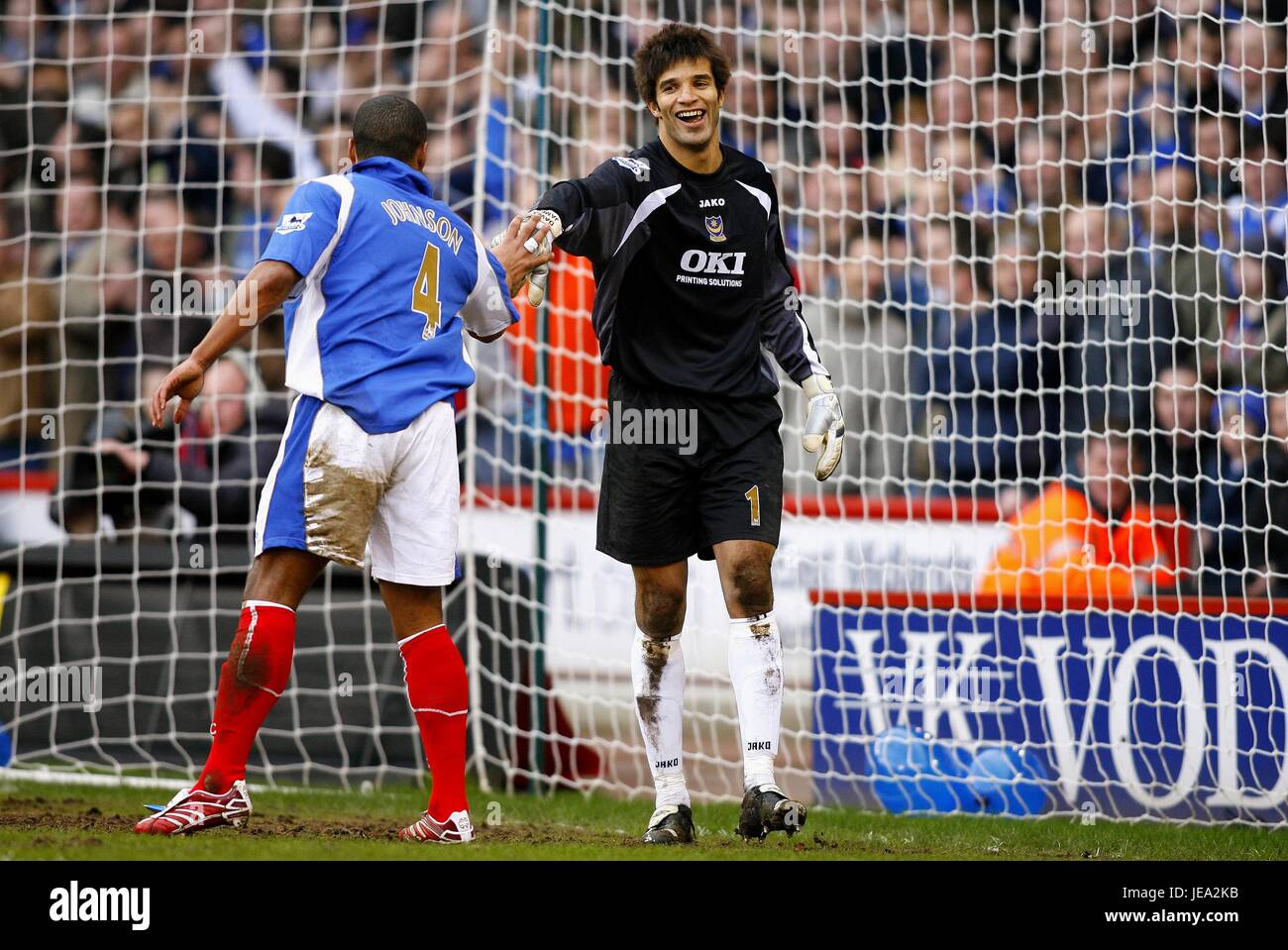 DAVID JAMES & GLEN JOHNSON SHEFFIELD UNITED V PORTSMOUTH BRAMALL LANE ...