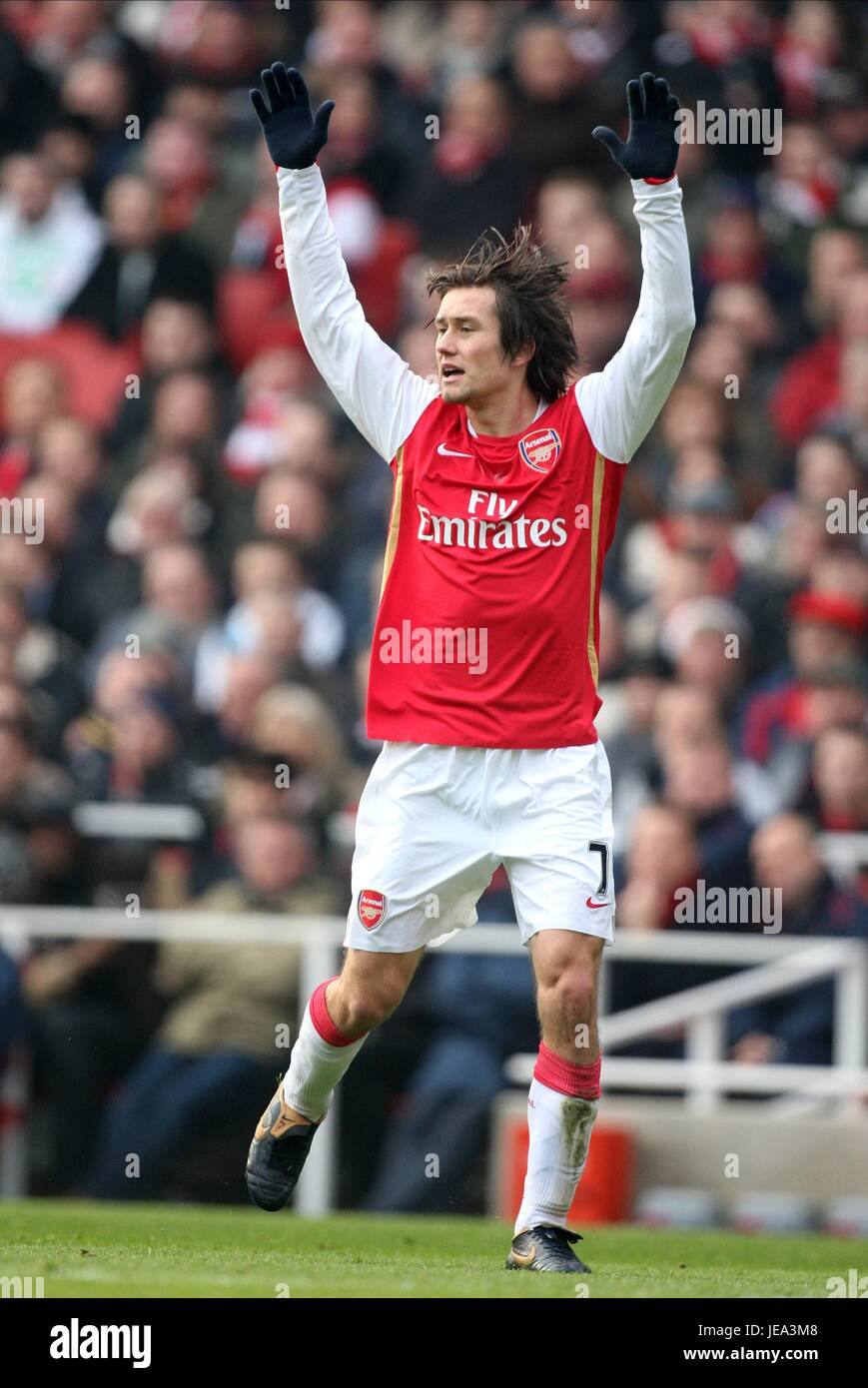 TOMAS ROSICKY ARSENAL FC THE EMIRATES STADIUM LONDON ENGLAND 22 ...