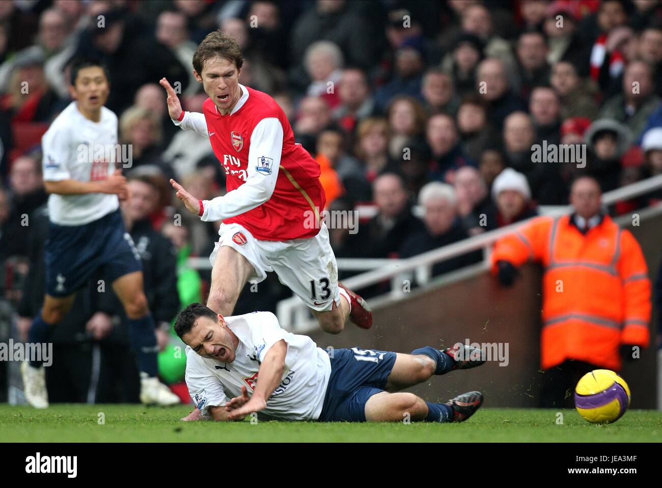 STEED MALBRANQUE & A HLEB ARSENAL V SPURS THE EMIRATES STADIUM LONDON ...