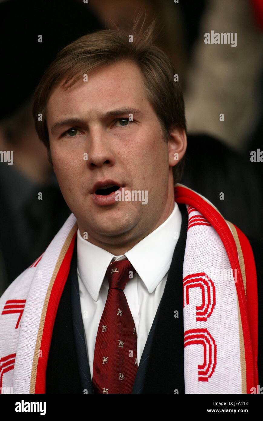 TOM HICKS JNR LIVERPOOL FC CO-OWNER'S SON ANFIELD LIVERPOOL ENGLAND 16 ...