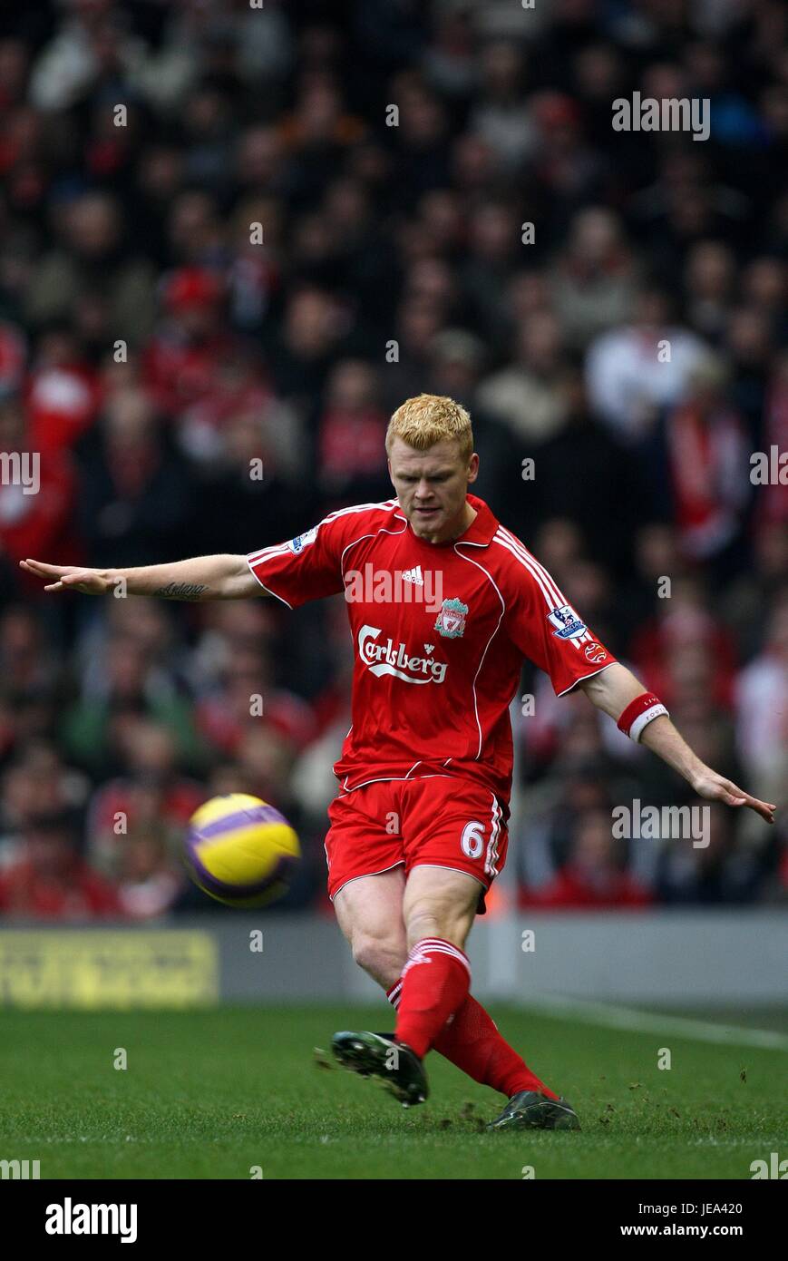 JOHN ARNE RIISE LIVERPOOL FC ANFIELD LIVERPOOL ENGLAND 16 December 2007 ...