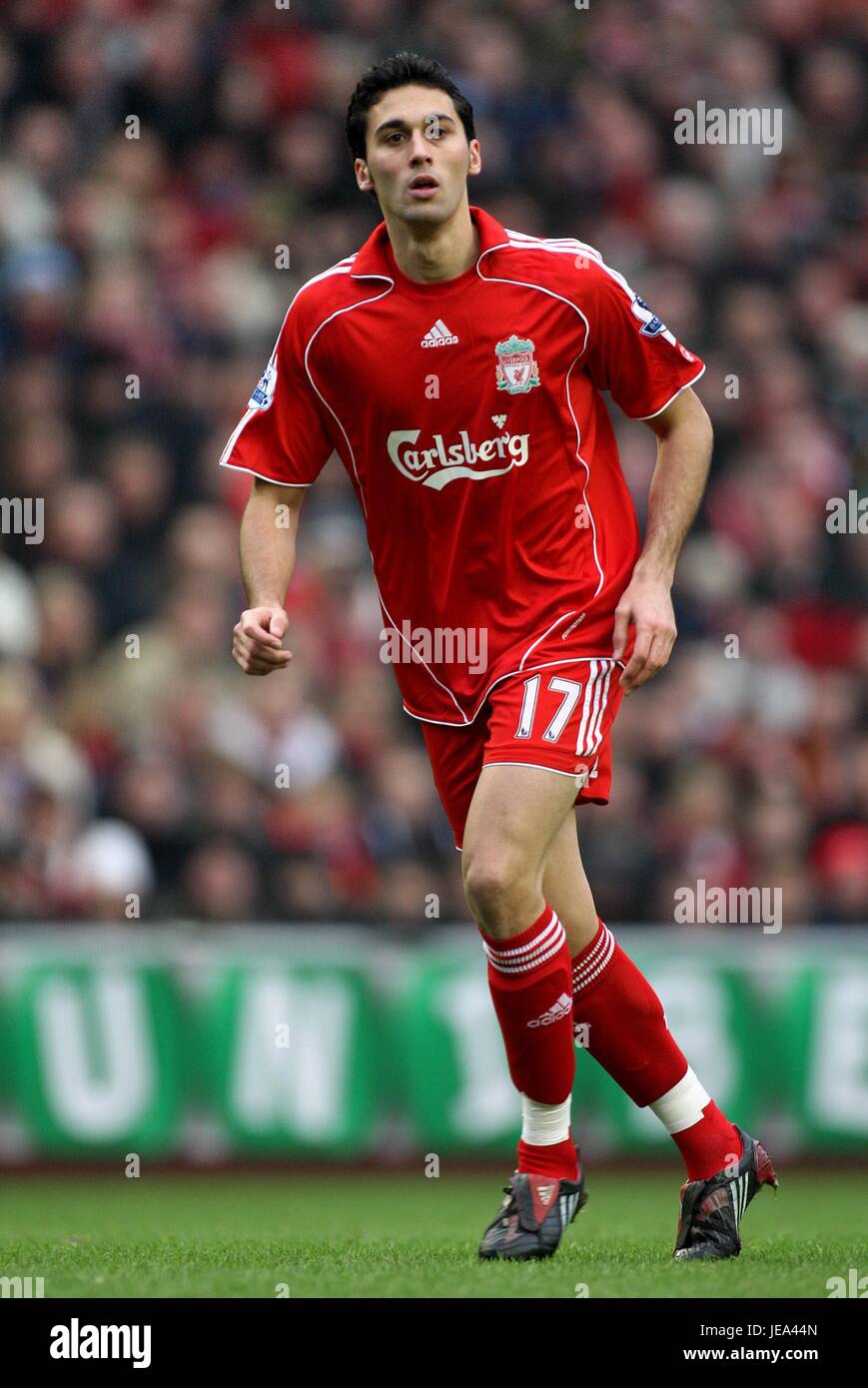 FABIO AURELIO LIVERPOOL FC ANFIELD LIVERPOOL ENGLAND 16 December 2007 Stock Photo - Alamy