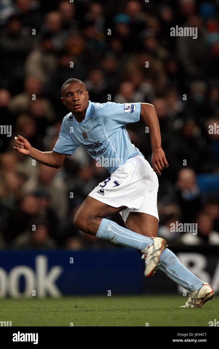 KELVIN ETUHU MANCHESTER CITY FC CITY OF MANCHESTER STADIUM MANCHESTER ...