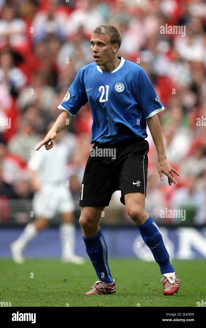 TAAVI RAHN ESTONIA WEMBLEY STADIUM LONDON ENGLAND 13 October 2007 Stock ...