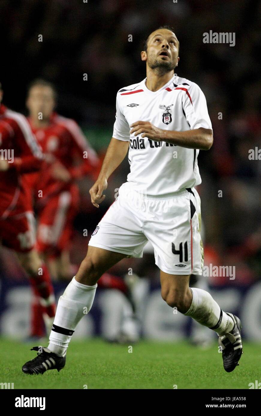 KORAY AVCI BESIKTAS ANFIELD LIVERPOOL ENGLAND 06 November 2007 Stock ...