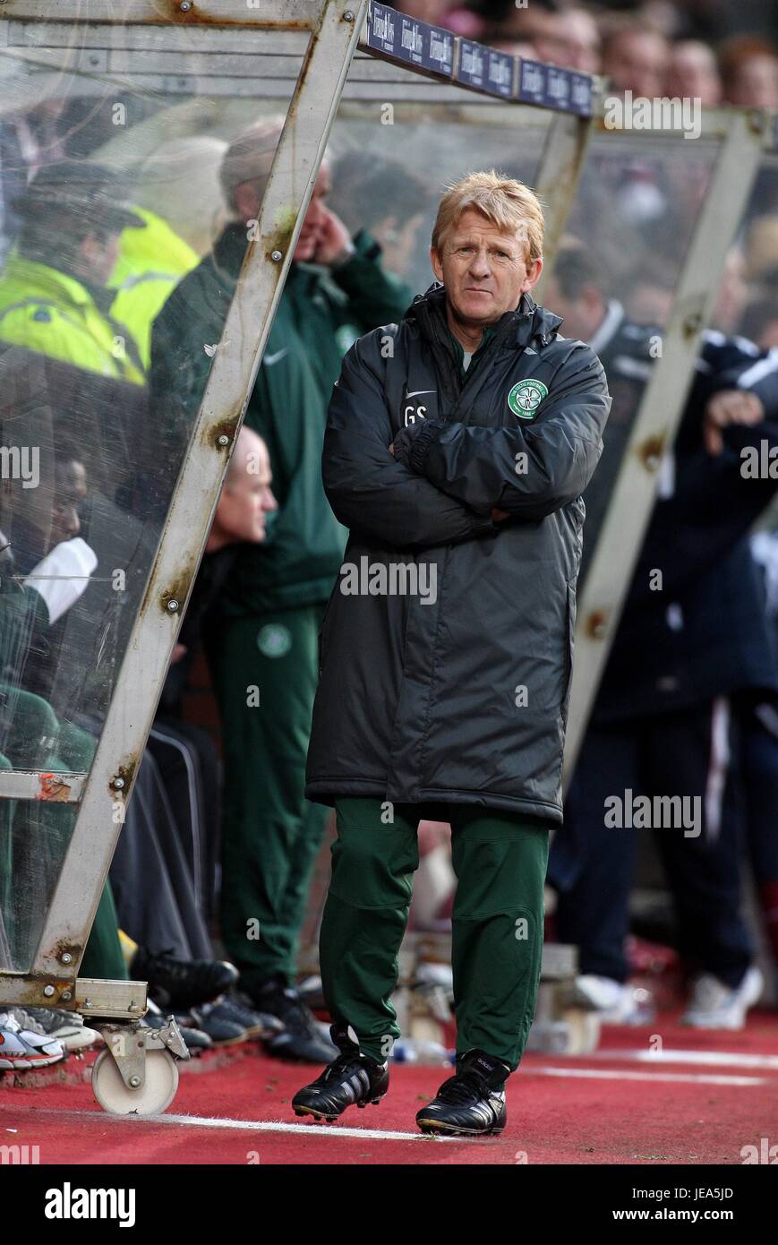GORDON STRACHAN GLASGOW CELTIC FC TYNECASTLE STADIUM EDINBURGH SCOTLAND ...