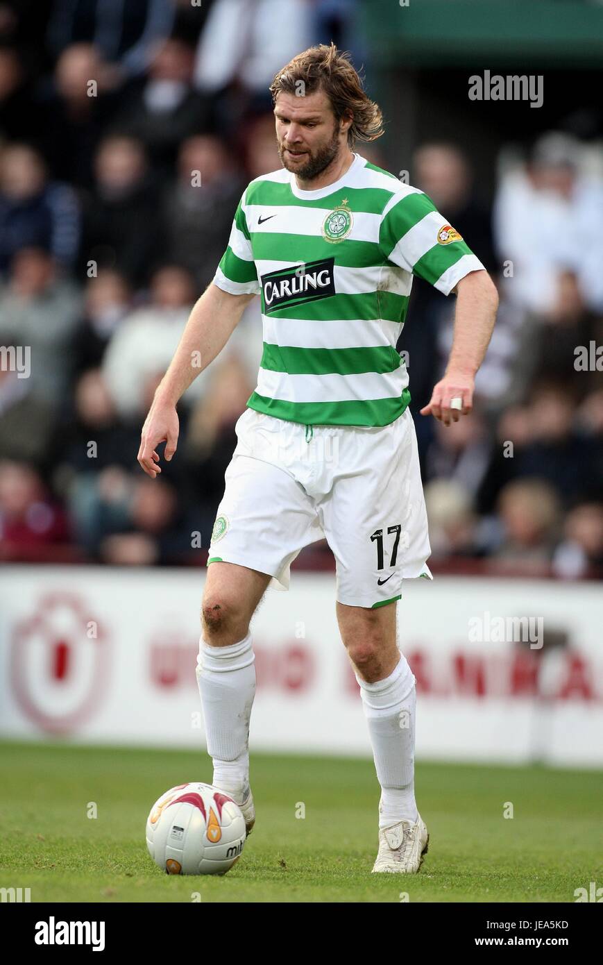 STEVEN PRESSLEY GLASGOW CELTIC FC TYNECASTLE STADIUM EDINBURGH SCOTLAND ...