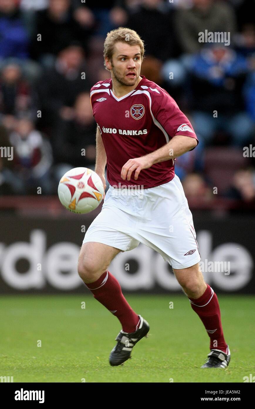 ROBBIE NEILSON HEART OF MIDLOTHIAN FC TYNECASTLE STADIUM EDINBURGH ...