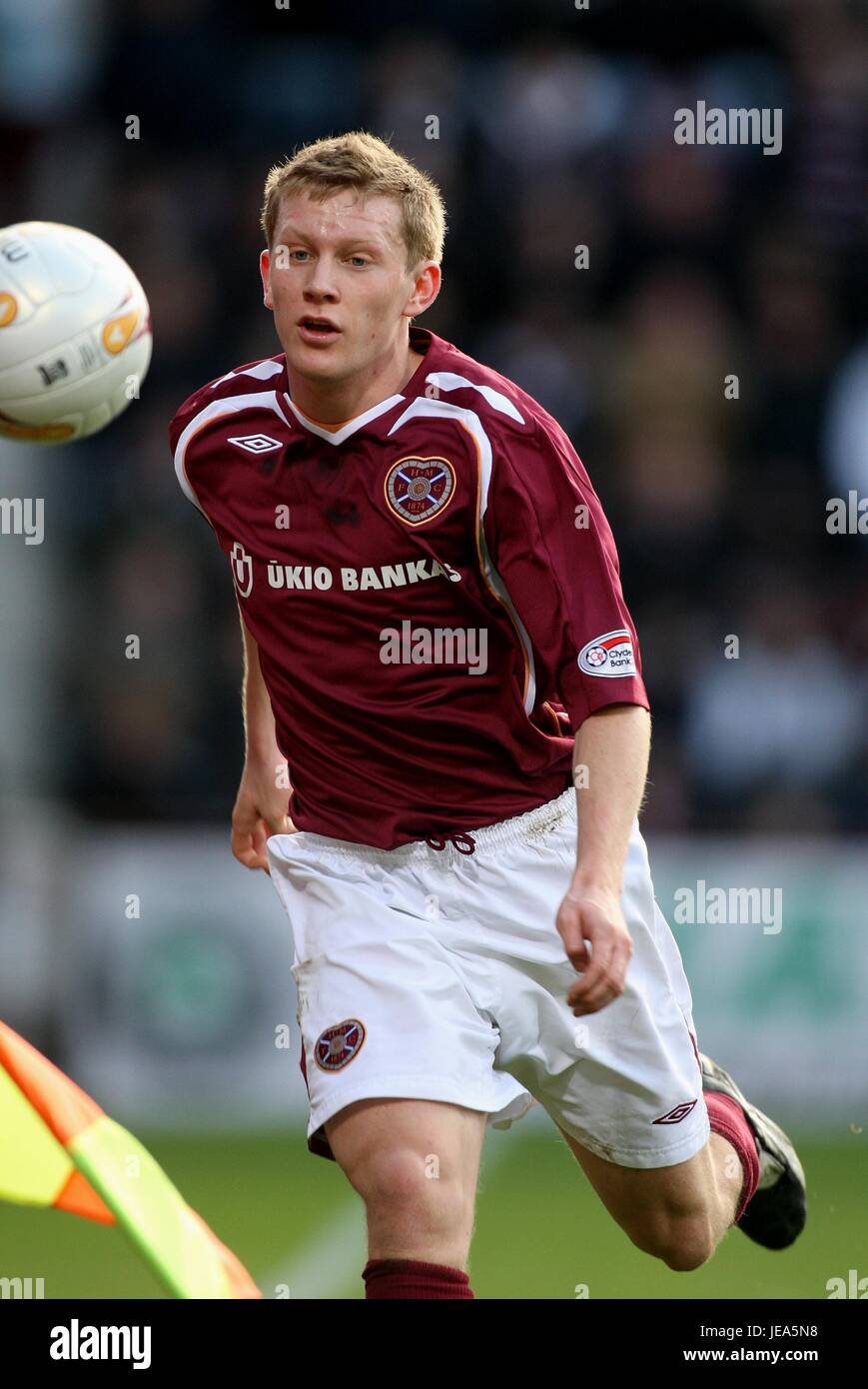 ANDREW DRIVER HEART OF MIDLOTHIAN FC TYNECASTLE STADIUM EDINBURGH ...