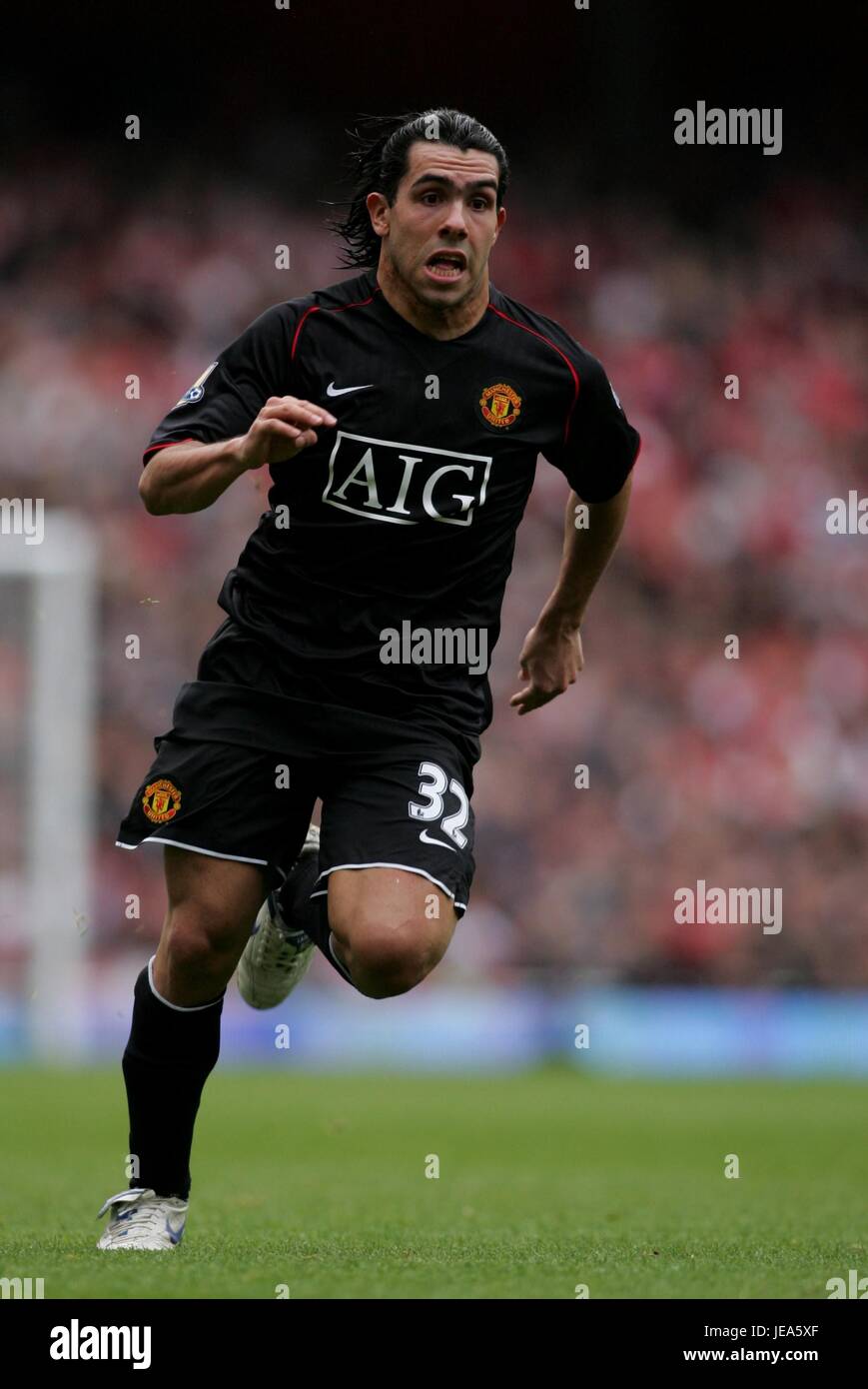 CARLOS TEVEZ MANCHESTER UNITED FC EMIRATES STADIUM LONDON GREAT BRITAIN ...