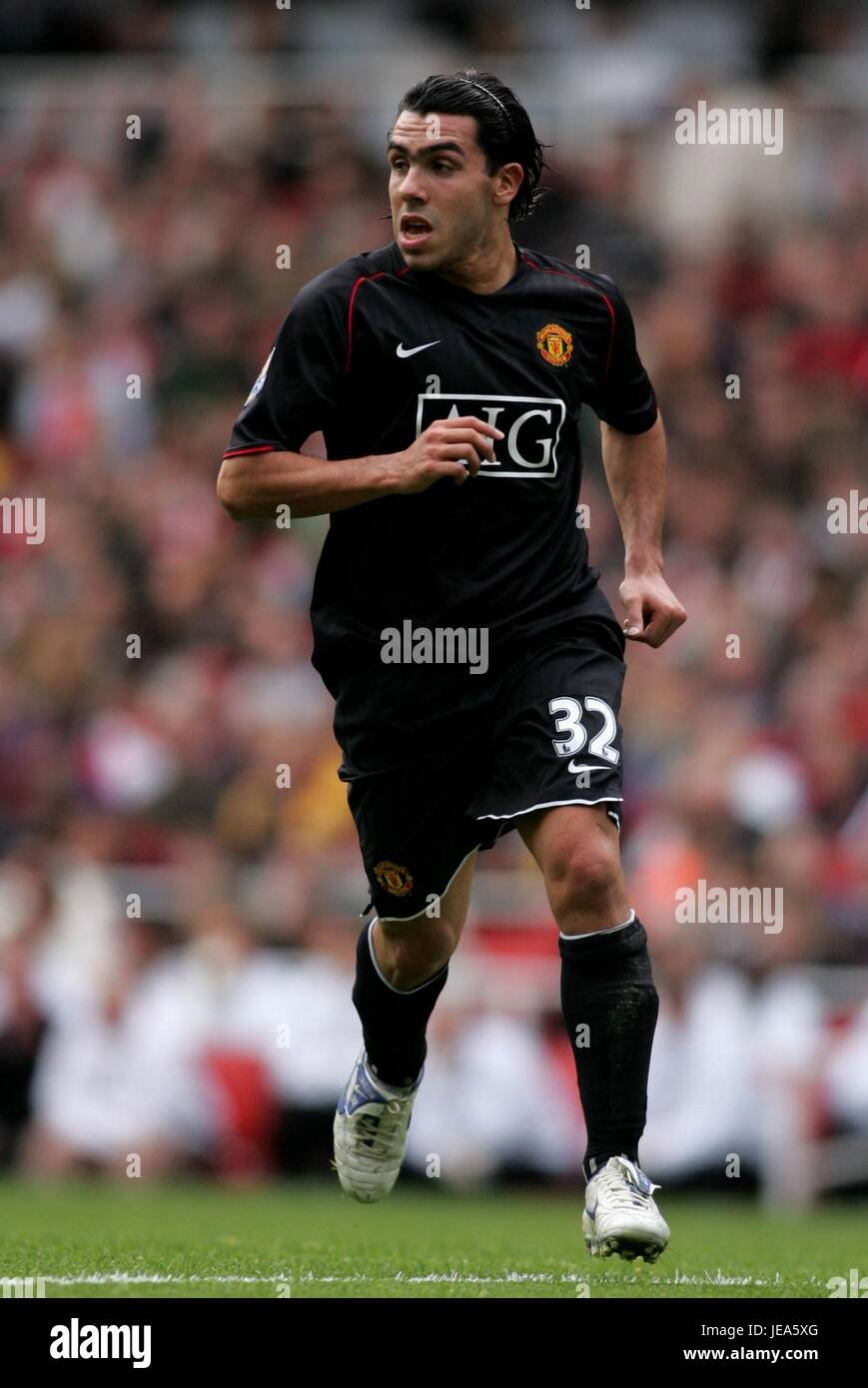 CARLOS TEVEZ MANCHESTER UNITED FC EMIRATES STADIUM LONDON GREAT BRITAIN ...