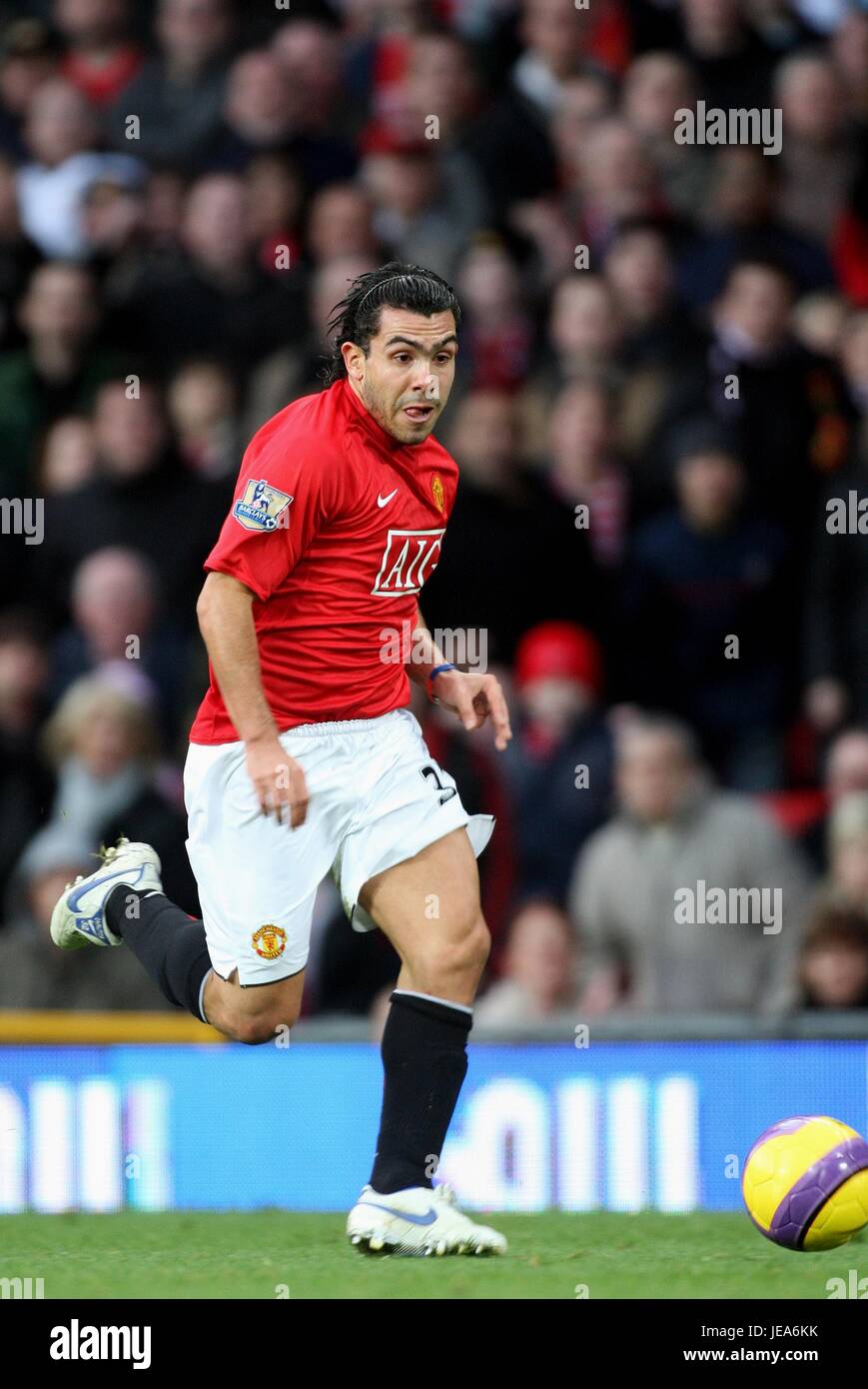 CARLOS TEVEZ MANCHESTER UNITED FC OLD TRAFFORD MANCHESTER ENGLAND 11 ...