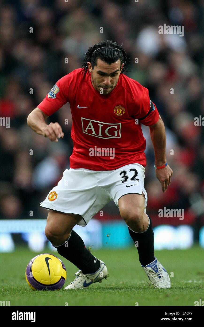 CARLOS TEVEZ MANCHESTER UNITED FC OLD TRAFFORD MANCHESTER ENGLAND 11 ...