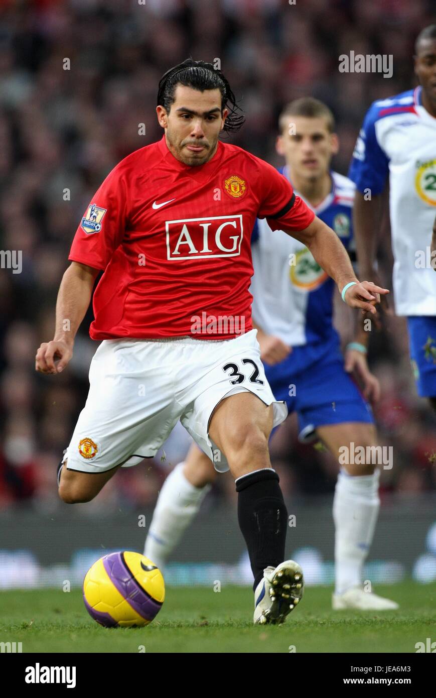 CARLOS TEVEZ MANCHESTER UNITED FC OLD TRAFFORD MANCHESTER ENGLAND 11 ...