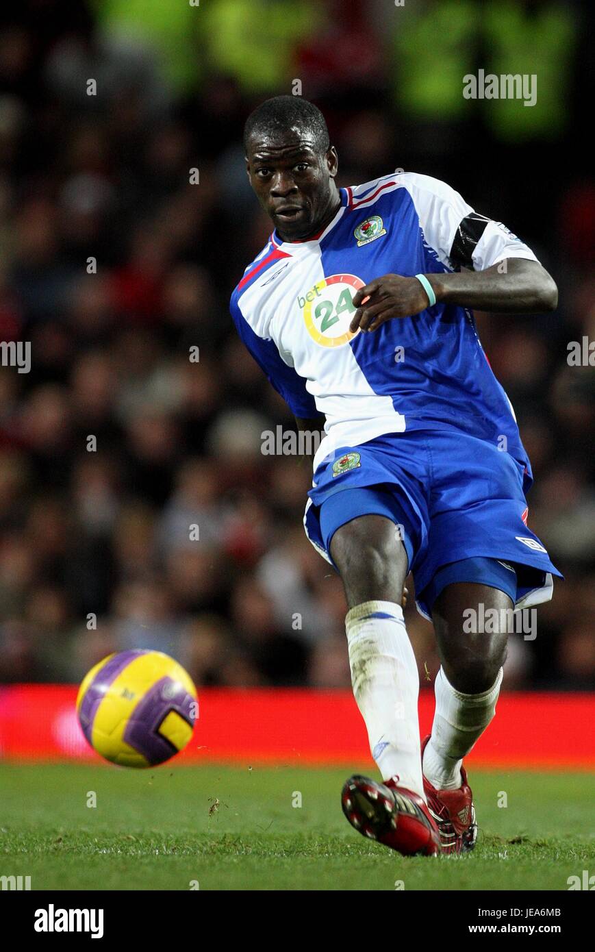 CHRISTOPHER SAMBA BLACKBURN ROVERS FC OLD TRAFFORD MANCHESTER ENGLAND ...
