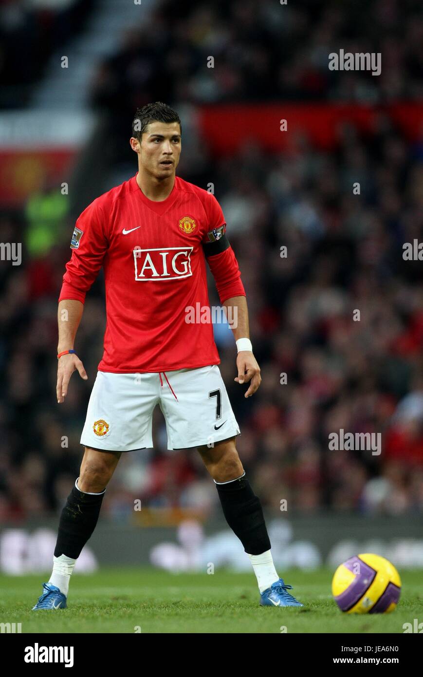 CRISTIANO RONALDO MANCHESTER UNITED FC OLD TRAFFORD MANCHESTER ENGLAND ...