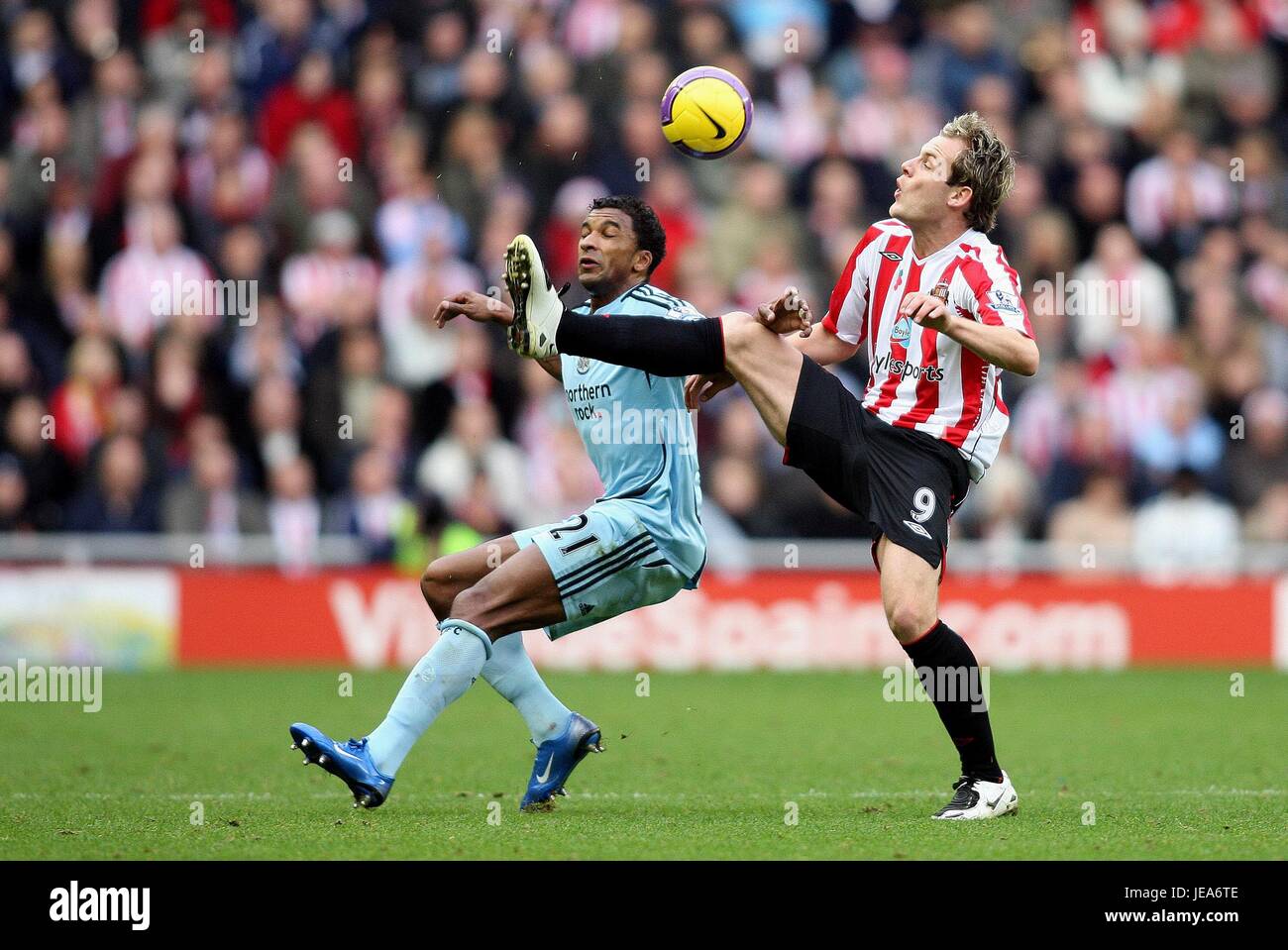 HABIB BEYE & ANTHONY STOKES SUNDERLAND V NEWCASTLE STADIUM OF LIGHT ...