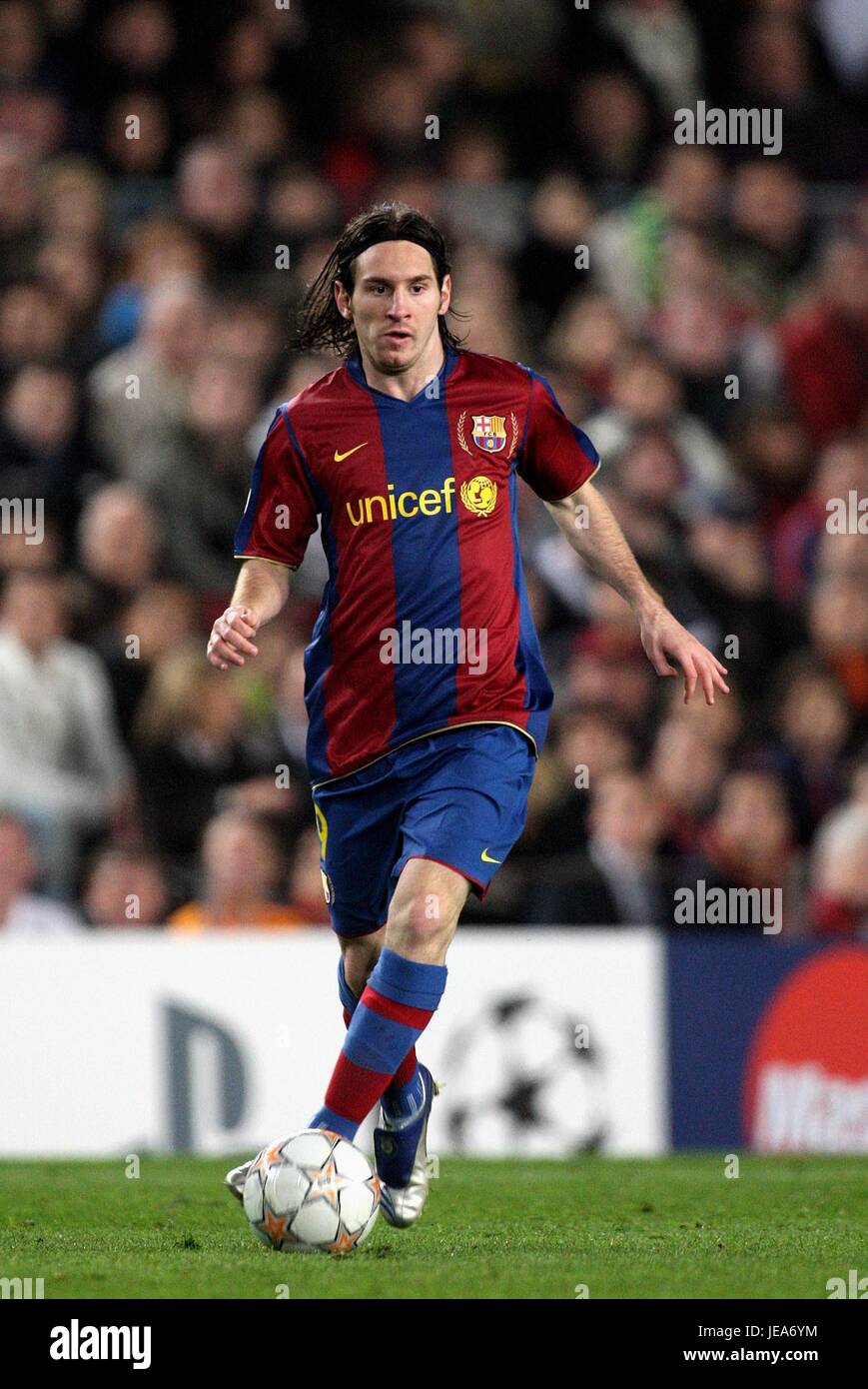 LIONEL MESSI FC BARCELONA NOU CAMP BARCELONA SPAIN 07 November 2007 ...