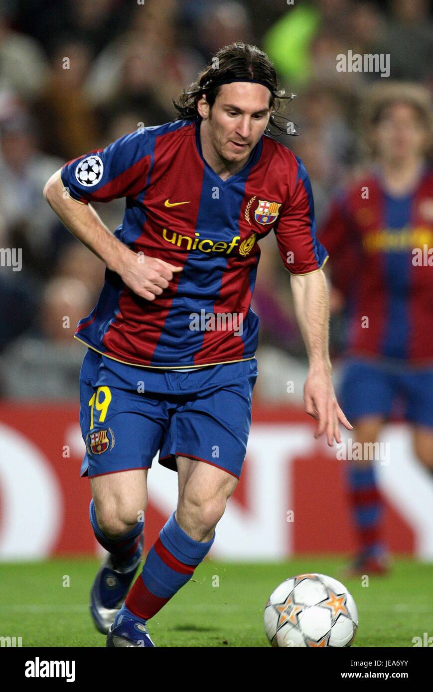 LIONEL MESSI FC BARCELONA NOU CAMP BARCELONA SPAIN 07 November 2007 ...