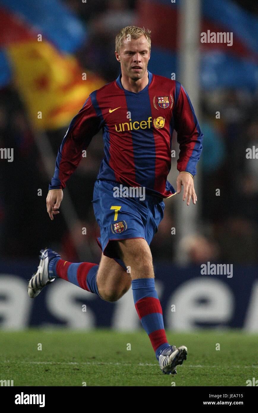 EIDUR GUDJOHNSEN FC BARCELONA NOU CAMP BARCELONA SPAIN 07 November 2007 ...