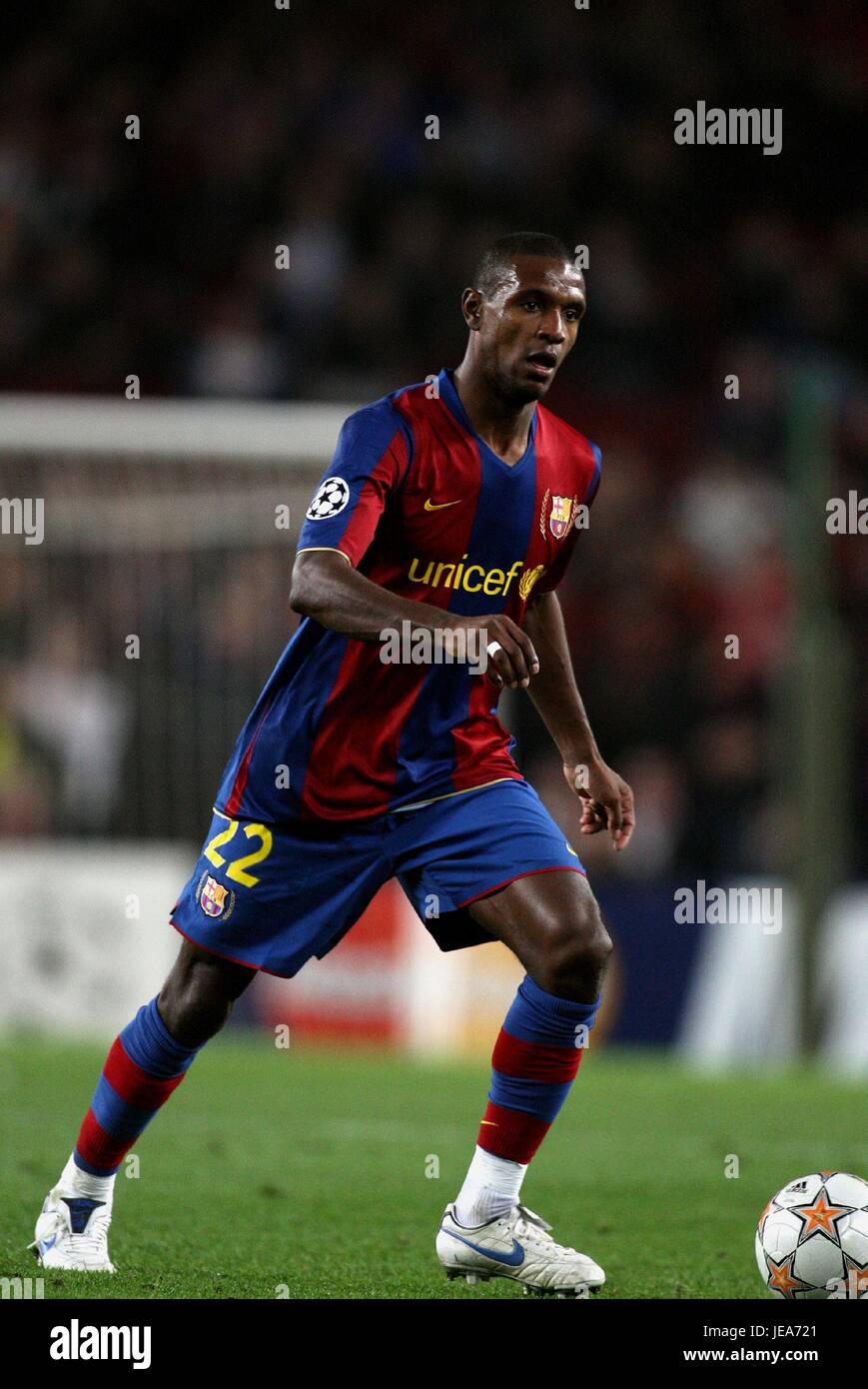 ERIC ABIDAL FC BARCELONA NOU CAMP BARCELONA SPAIN 07 November 2007 ...
