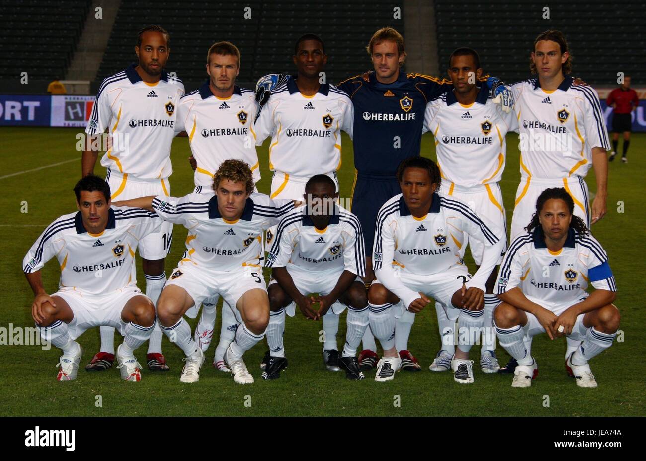 DAVID BECKHAM TEAM GROUP LA GALAXY V HOLLYWOOD UNITED HOME DEPOT CENTRE ...
