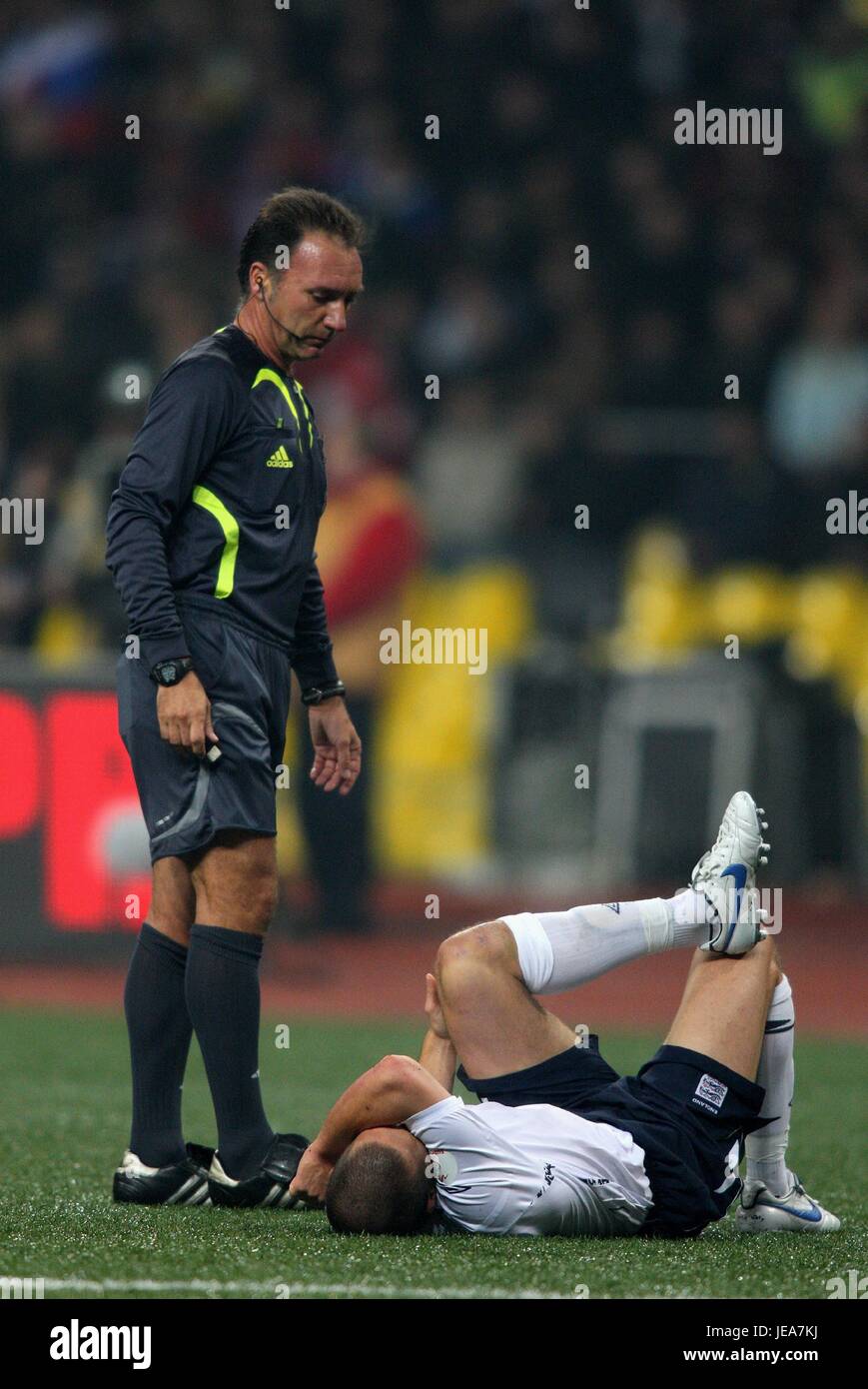 JOE COLE INJURY RUSSIA V ENGLAND LUZHNIKI STADIUM MOSCOW RUSSIAN ...