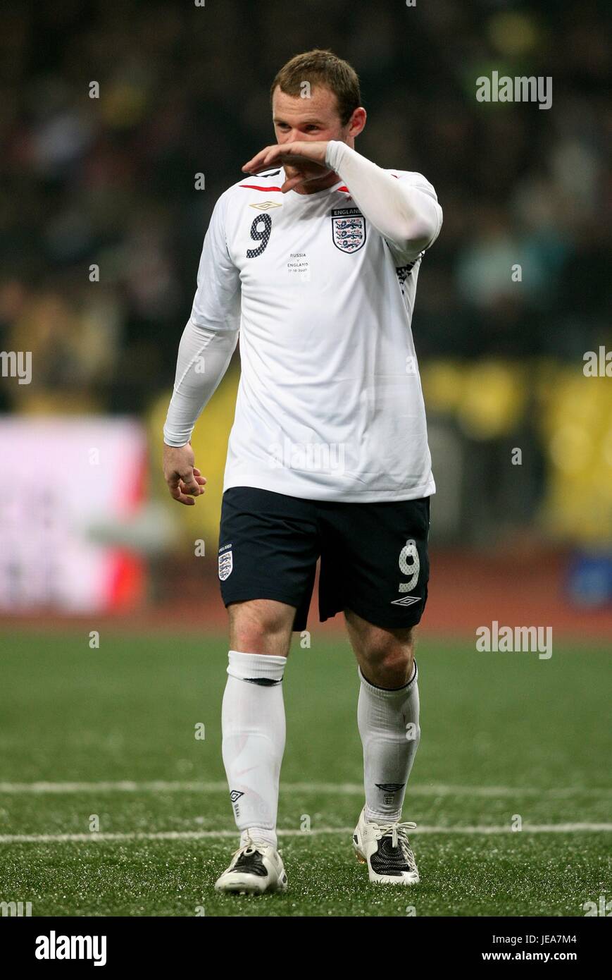 WAYNE ROONEY, ENGLAND and MANCHESTER UNITED FC, RUSSIA V ENGLAND, 2007 ...