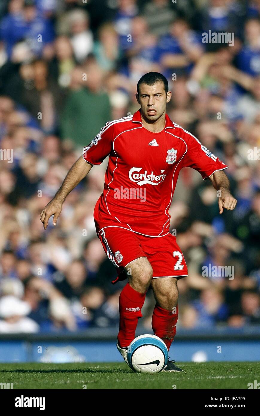 JAVIER MASCHERANO LIVERPOOL FC GOODISON PARK LIVERPOOL ENGLAND 20 ...