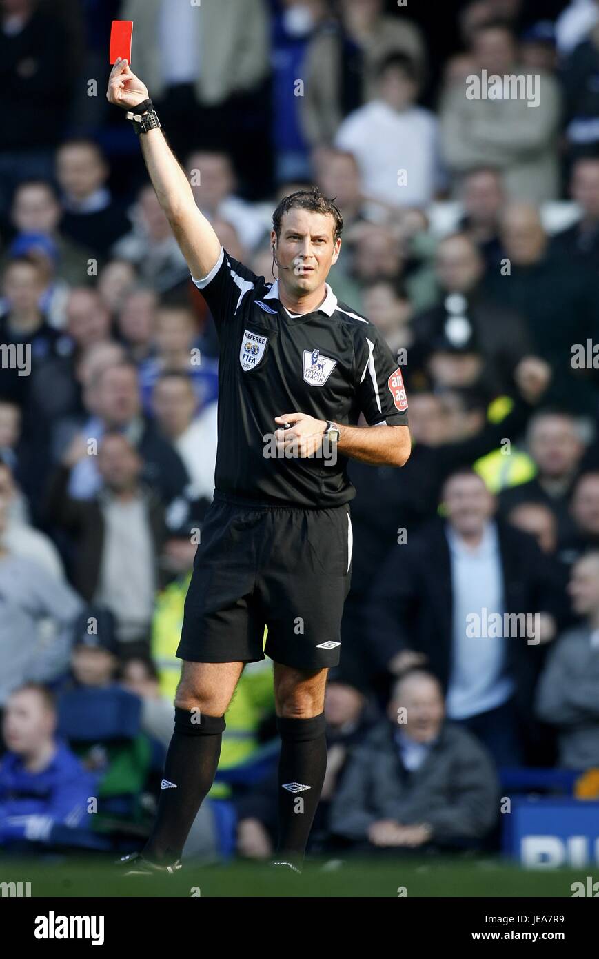 MARK CLATTENBURG PREMIERSHIP REFEREE GOODISON PARK LIVERPOOL ENGLAND 20 ...