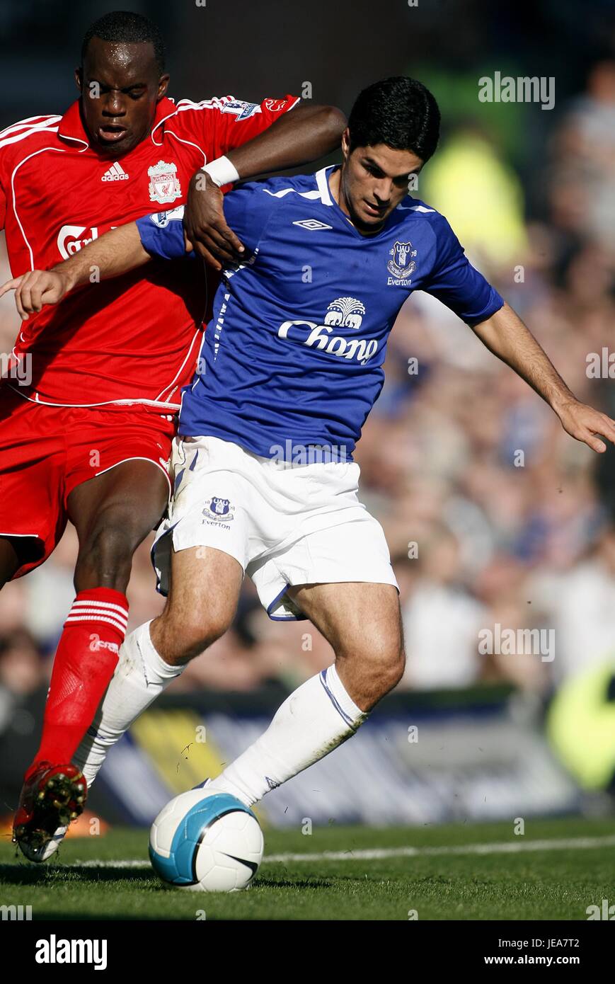 MOHAMED SISSOKO & MIKEL ARTETA EVERTON V LIVERPOOL GOODISON PARK ...