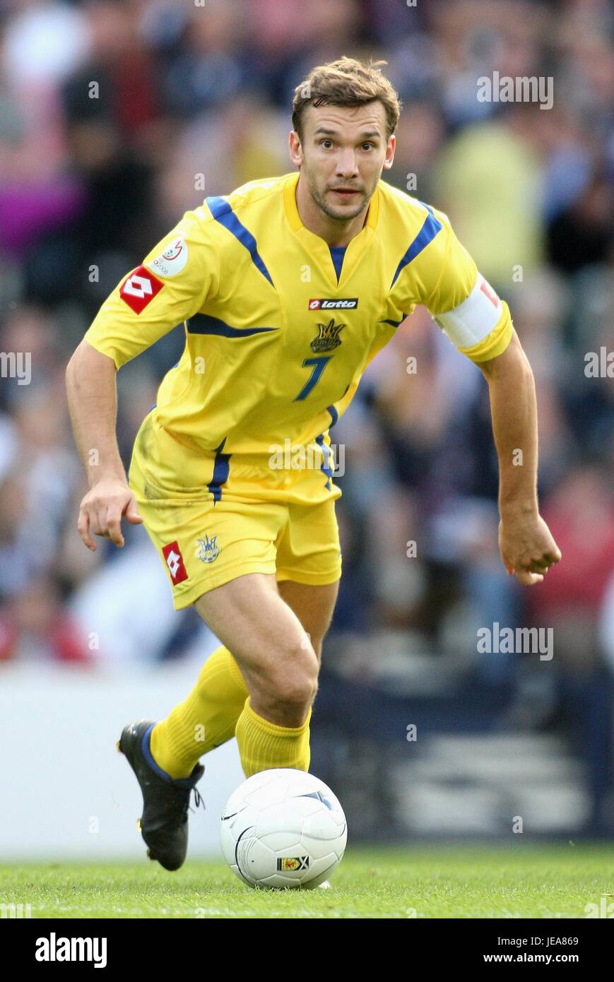ANDRIY SHEVCHENKO UKRAINE & CHELSEA FC HAMPDEN PARK GLASGOW GLASGOW ...