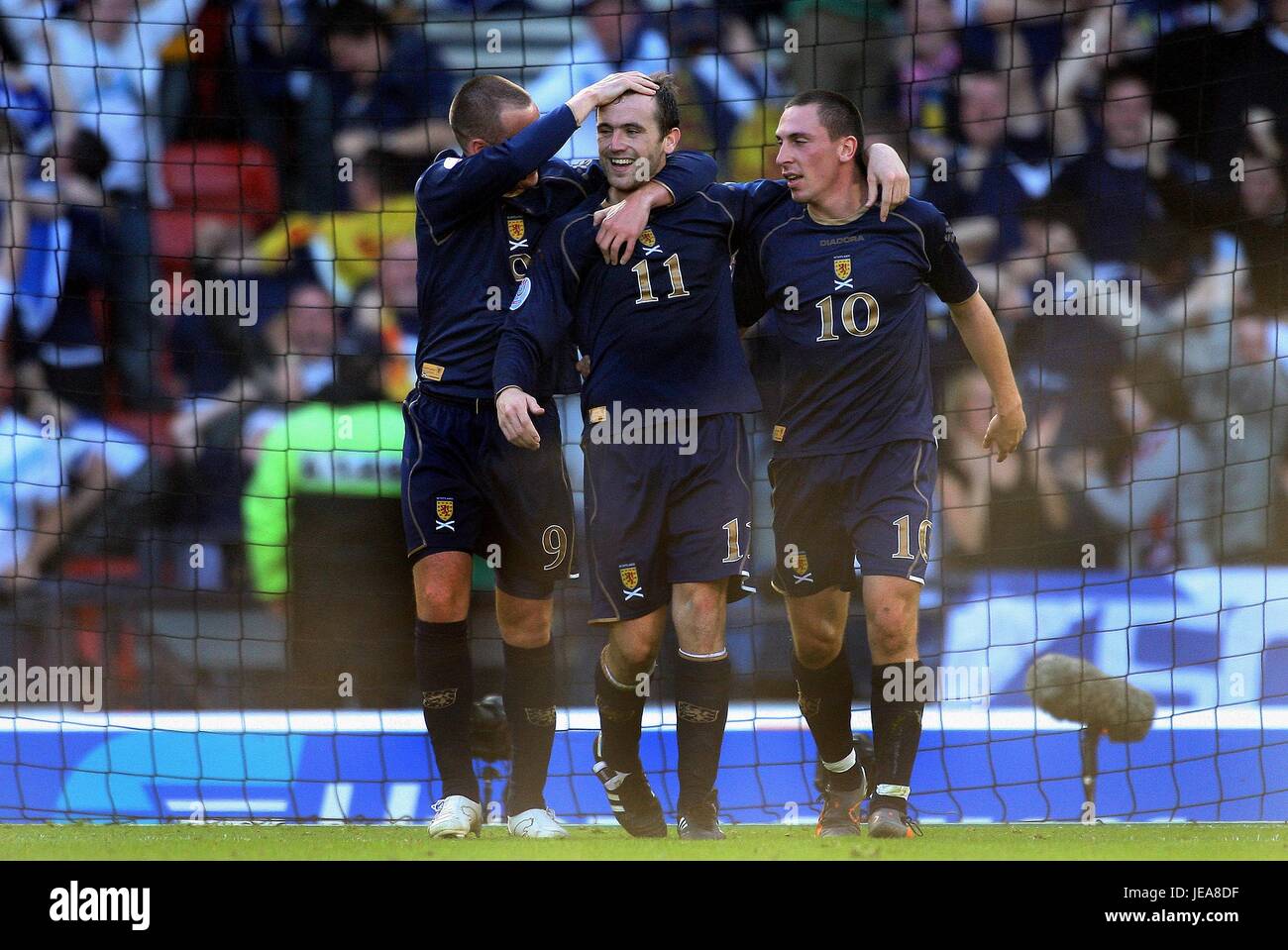 JAMES MCCFADDEN CELEBRATES GOA SCOTLAND V UKRAINE HAMPDEN PARK GLASGOW ...