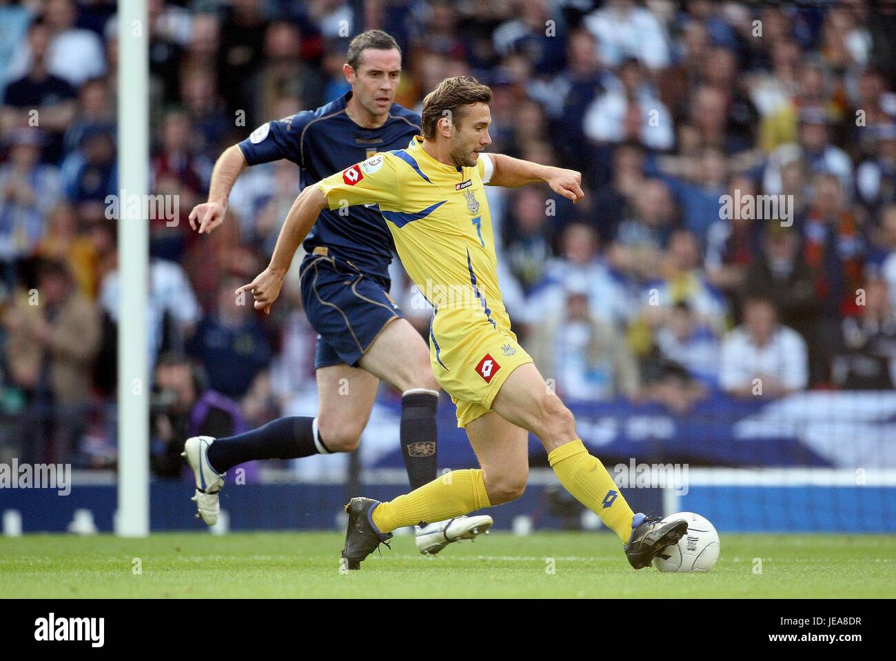DAVID WEIR & ANDRIY SHEVCHENKO SCOTLAND V UKRAINE HAMPDEN PARK GLASGOW ...