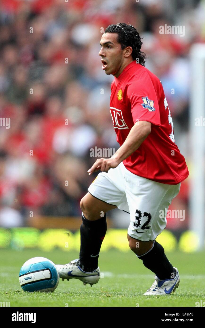 CARLOS TEVEZ MANCHESTER UNITED FC OLD TRAFFORD MANCHESTER ENGLAND 06 ...