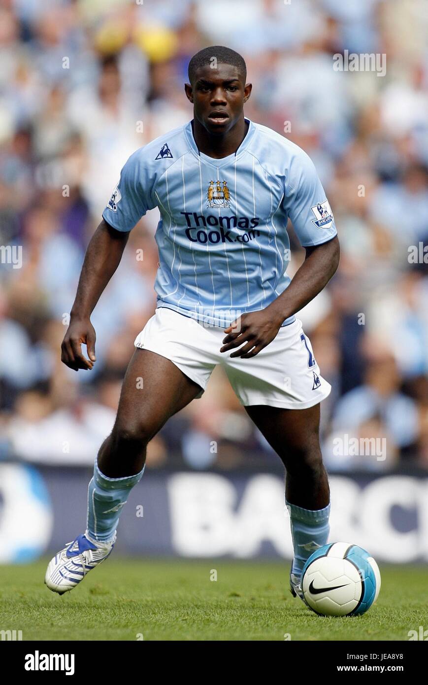MICAH RICHARDS MANCHESTER CITY FC CITY OF MANCHESTER STADIUM MANCHESTER ...