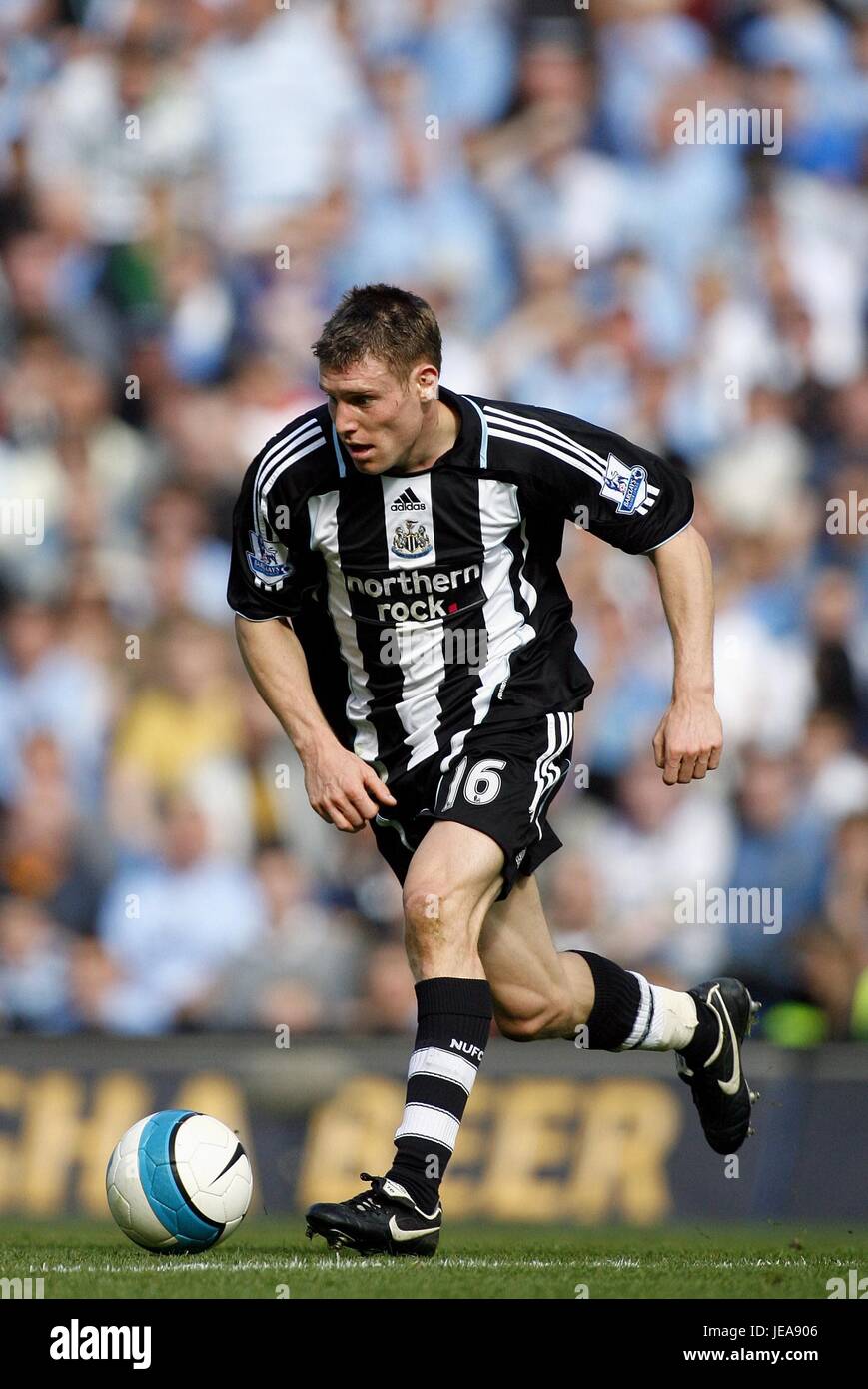 JAMES MILNER NEWCASTLE UNITED FC CITY OF MANCHESTER STADIUM MANCHESTER ...