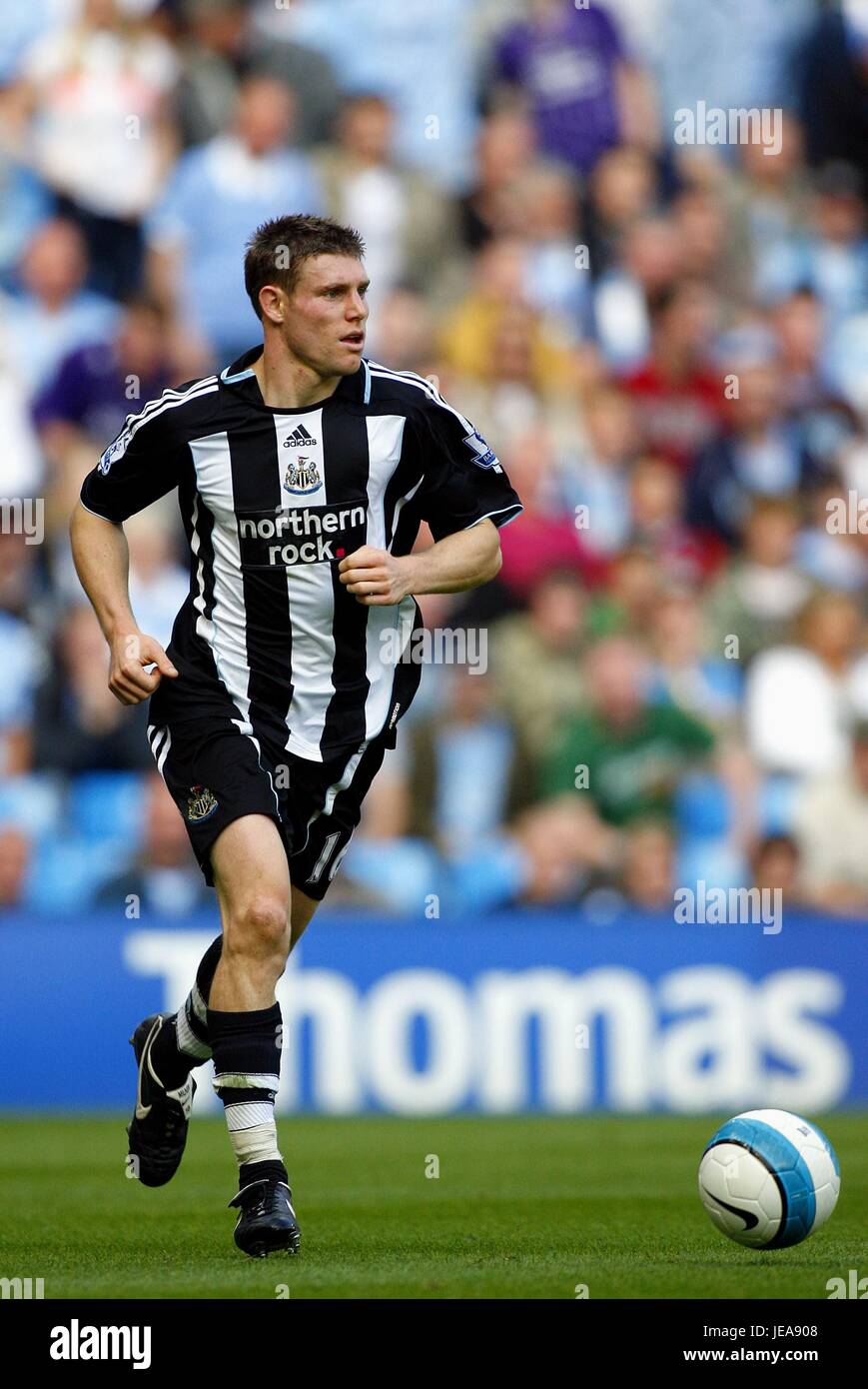 JAMES MILNER NEWCASTLE UNITED FC CITY OF MANCHESTER STADIUM MANCHESTER ...