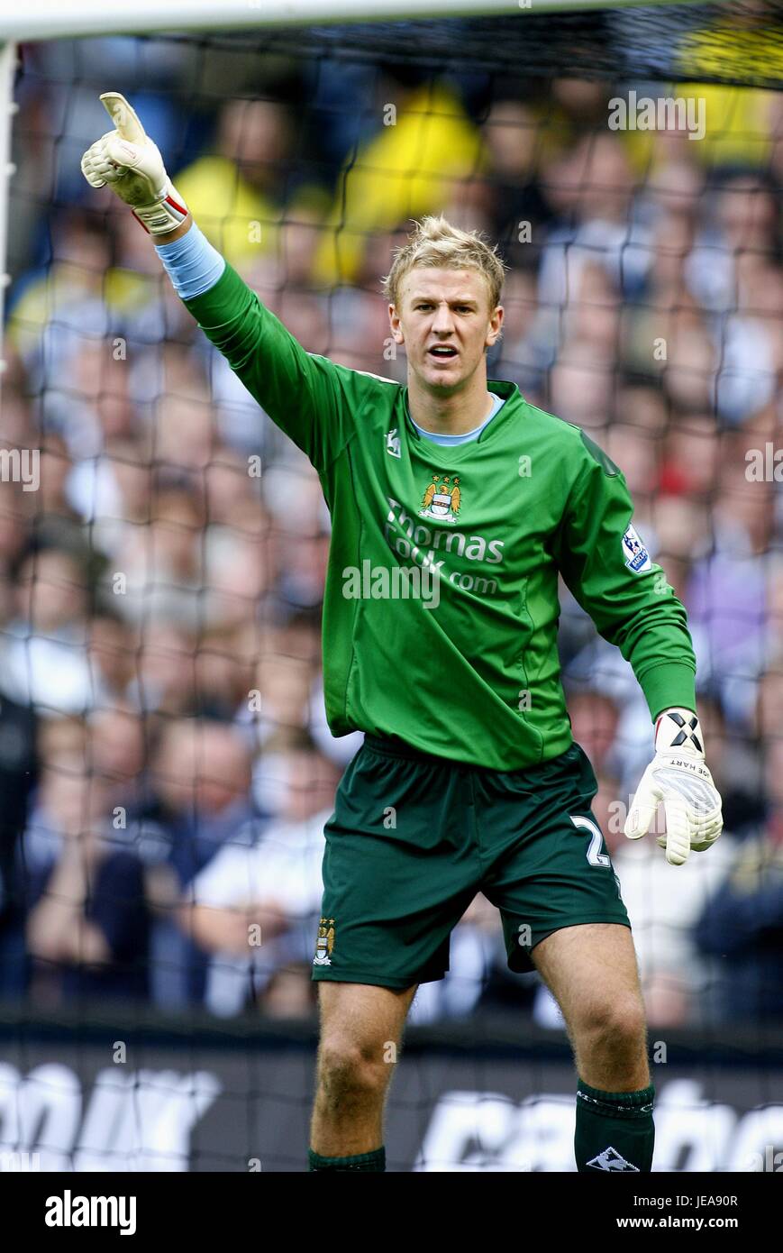 JOE HART MANCHESTER CITY FC CITY OF MANCHESTER STADIUM MANCHESTER ...
