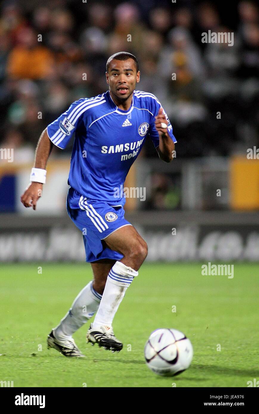 ASHLEY COLE CHELSEA FC KC STADIUM HULL ENGLAND 26 September 2007 Stock ...