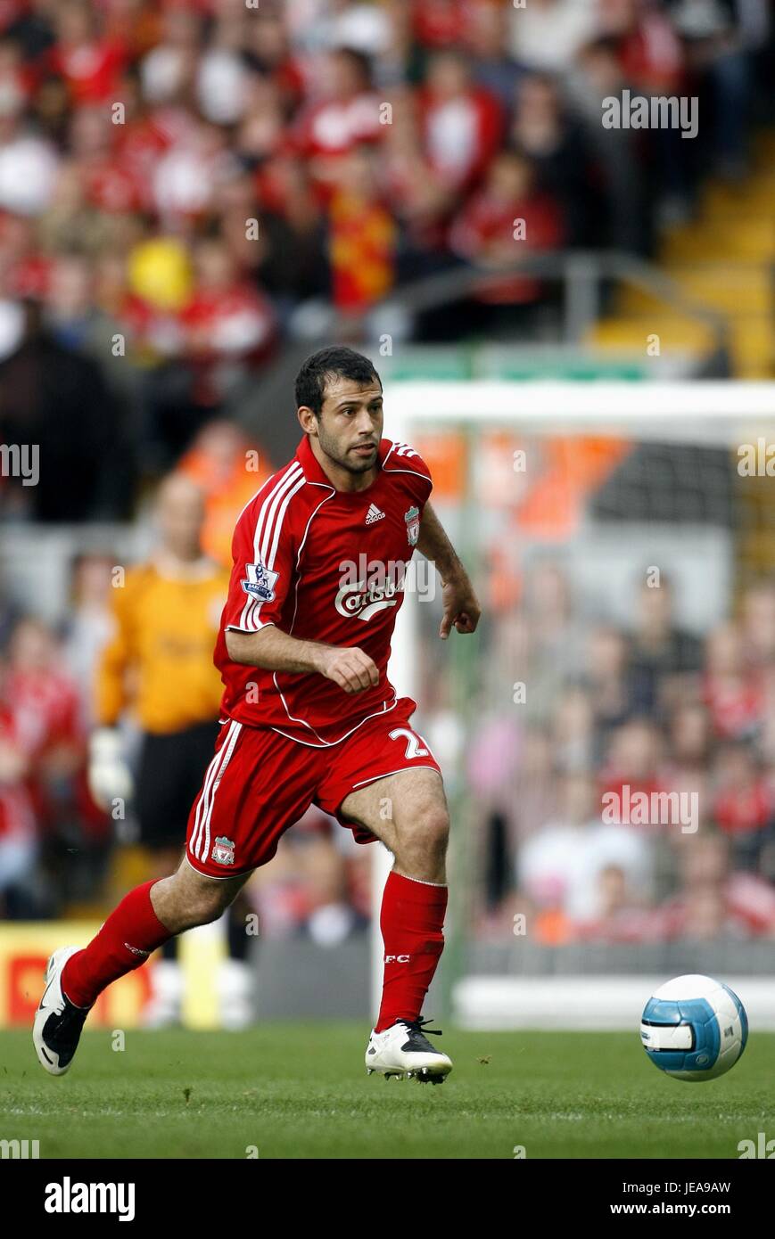 JAVIER MASCHERANO LIVERPOOL FC ANFIELD LIVERPOOL ENGLAND 22 September ...