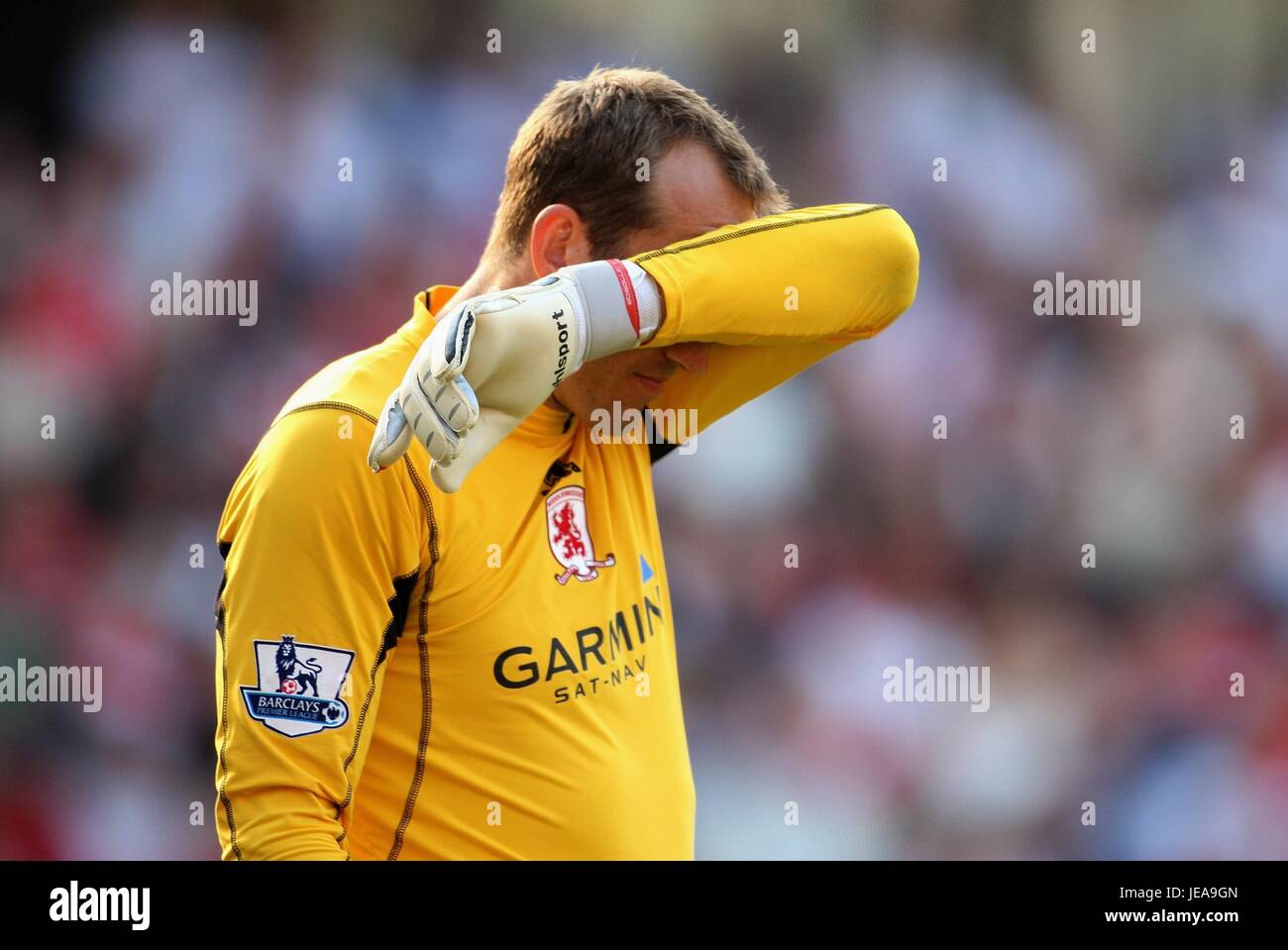 MARK SCHWARZER MIDDLESBROUGH FC RIVERSIDE STADIUM MIDDLESBROUGH ENGLAND ...